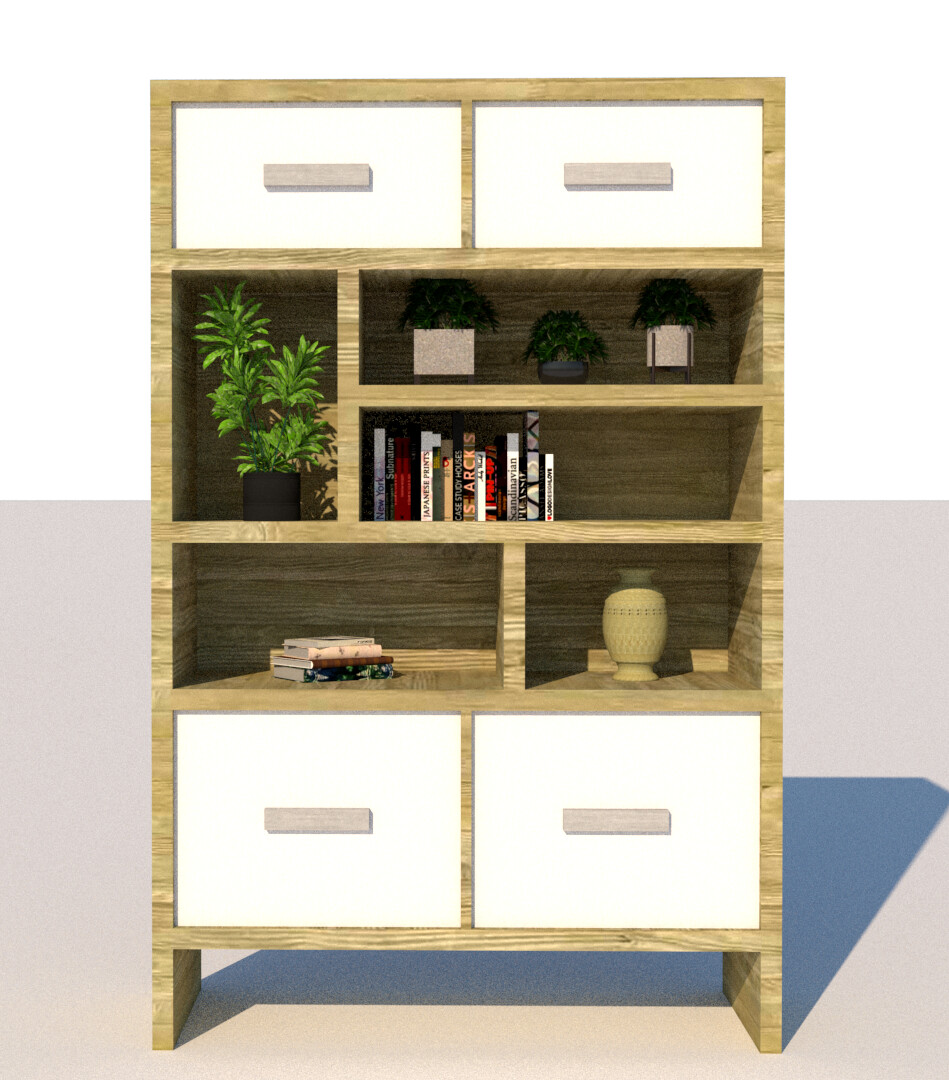 ArtStation - Standing Shelf Design