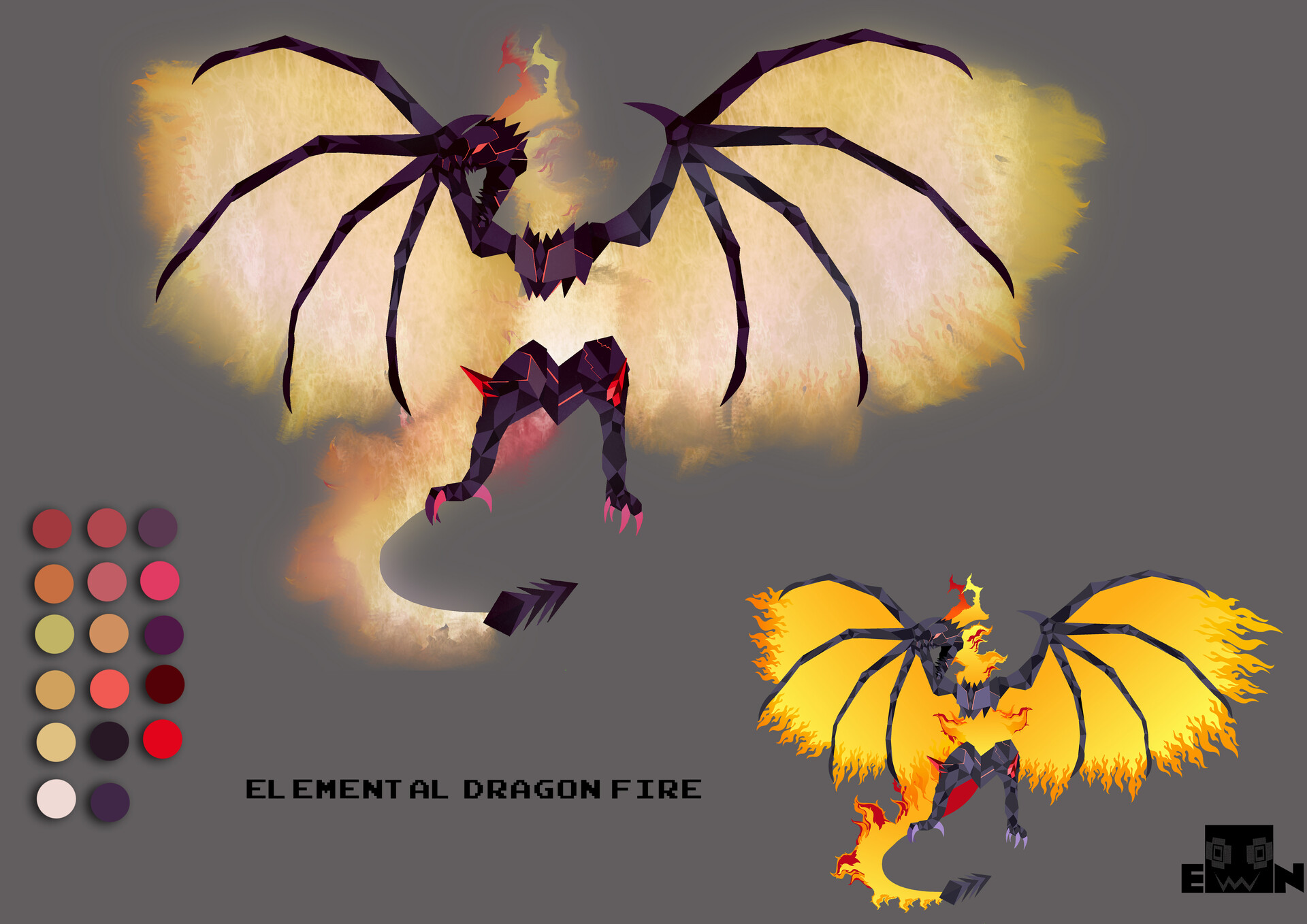 ArtStation - Elemental Dragon -FIRE- Design