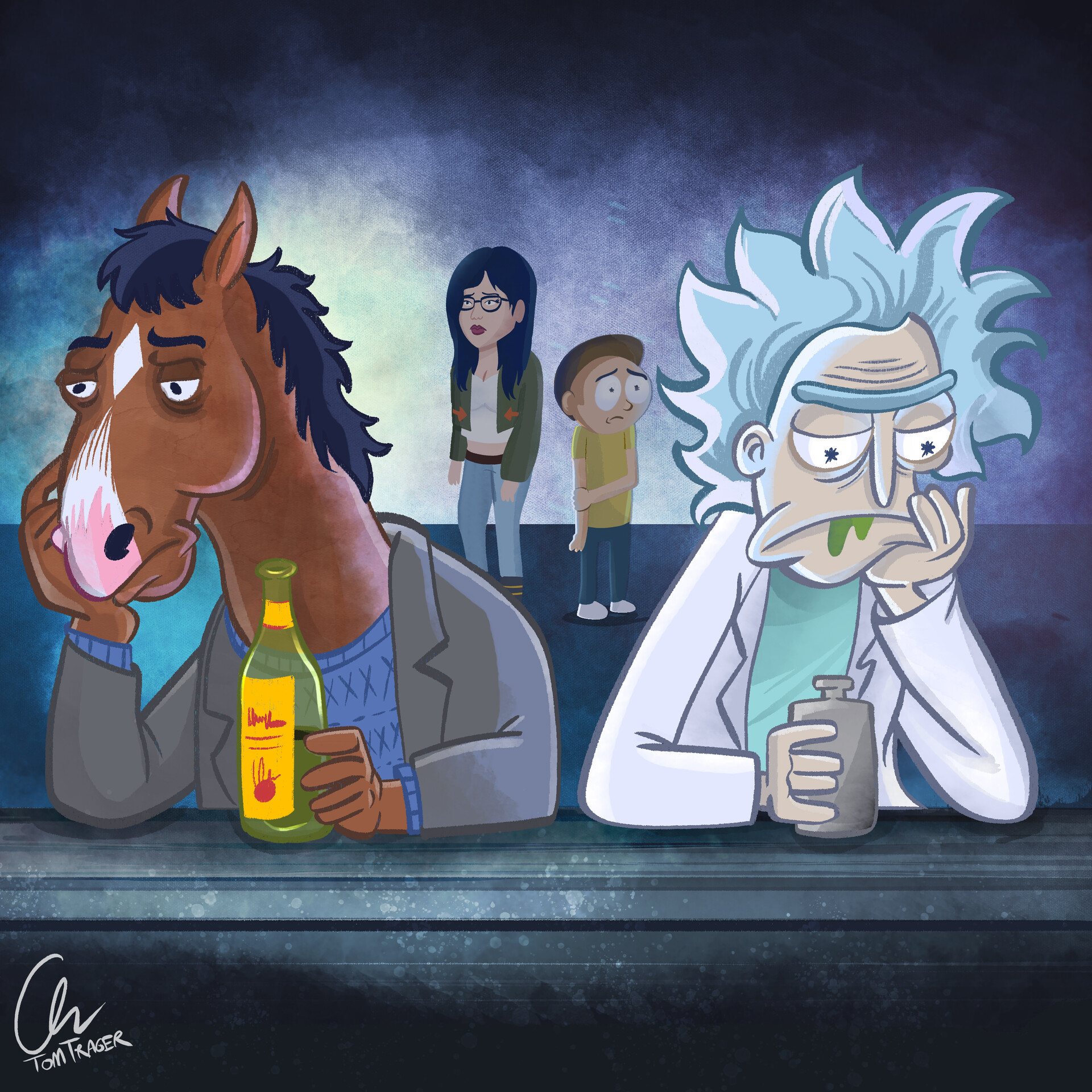 ArtStation - Bojack & Rick