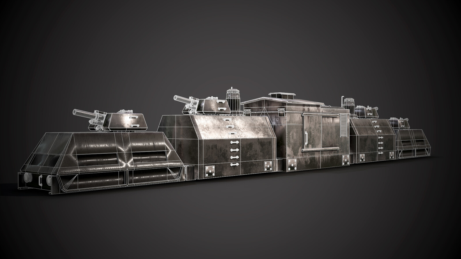 Shen X - Armored train - Attack on Titan - fan art