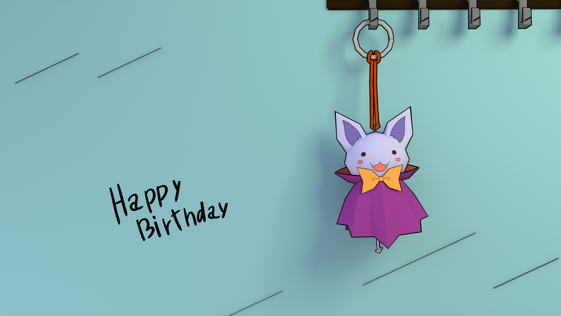 ArtStation - Bat Key-chain