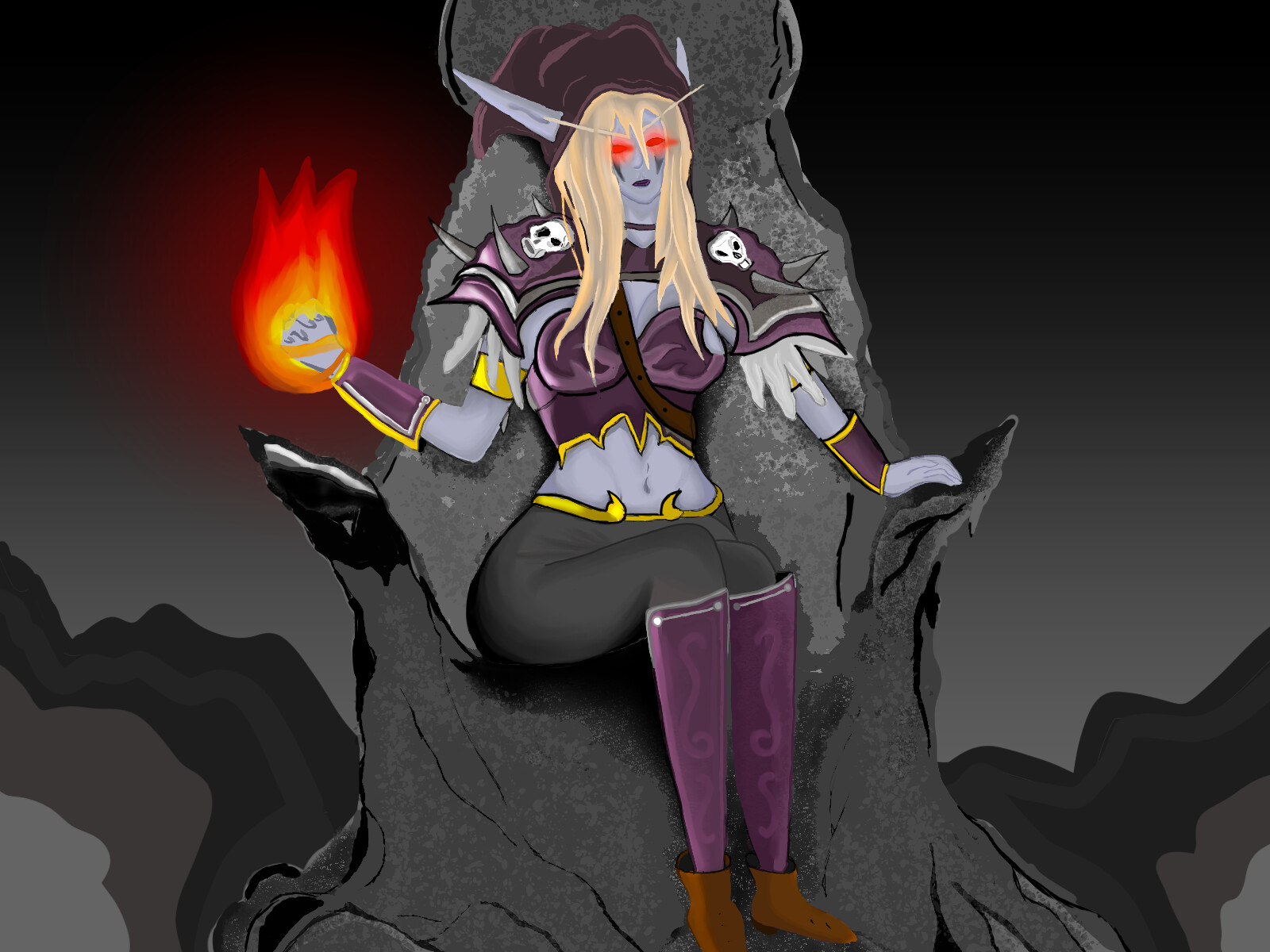 ArtStation - Sylvanas on Throne
