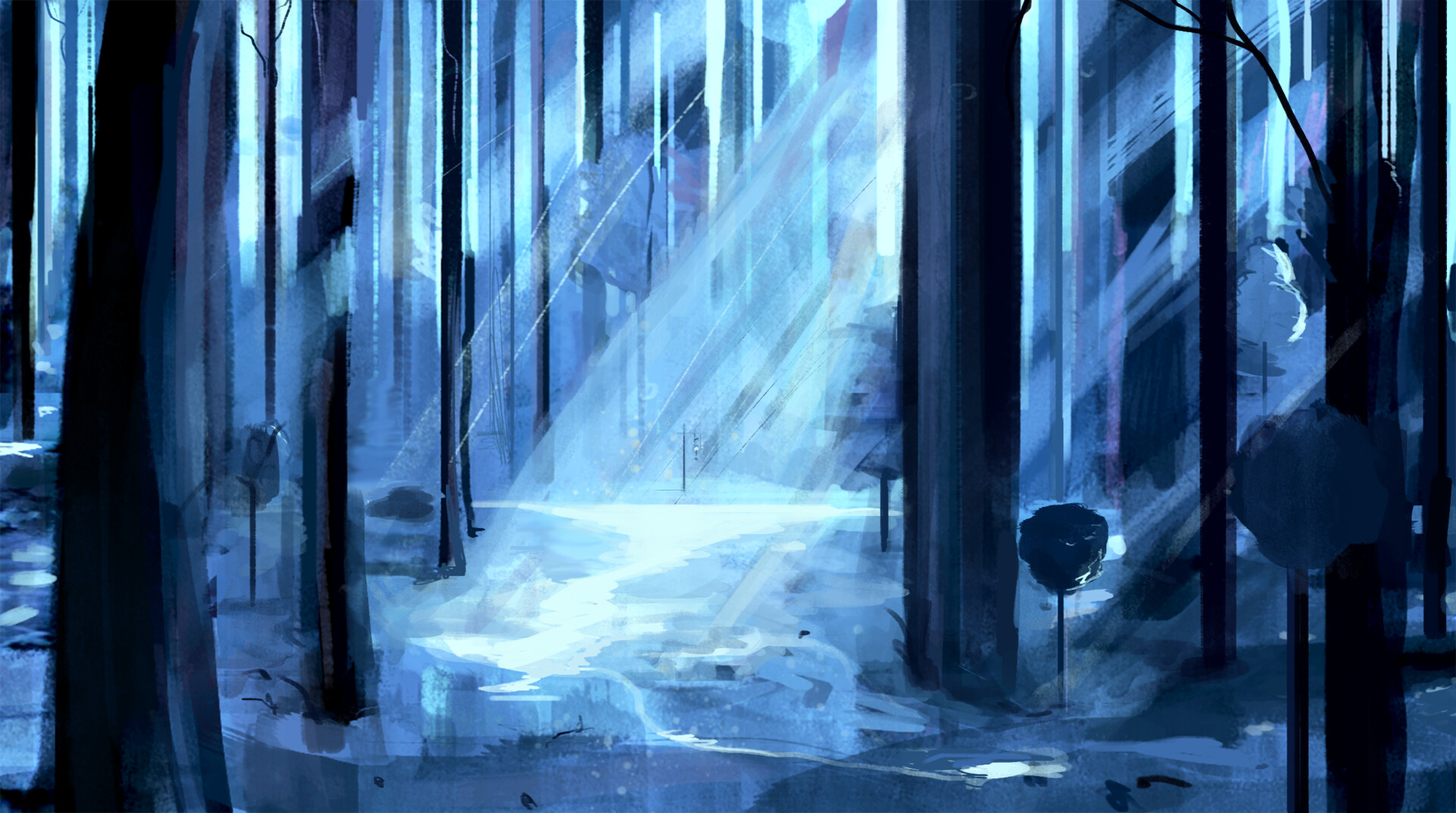 ArtStation - Cold woods