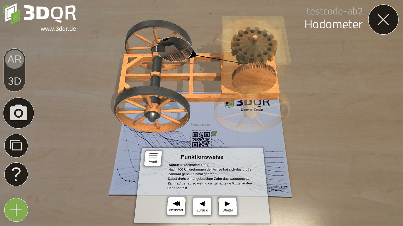 André Bloemer - Augmented Reality - Vitruvian Odometer