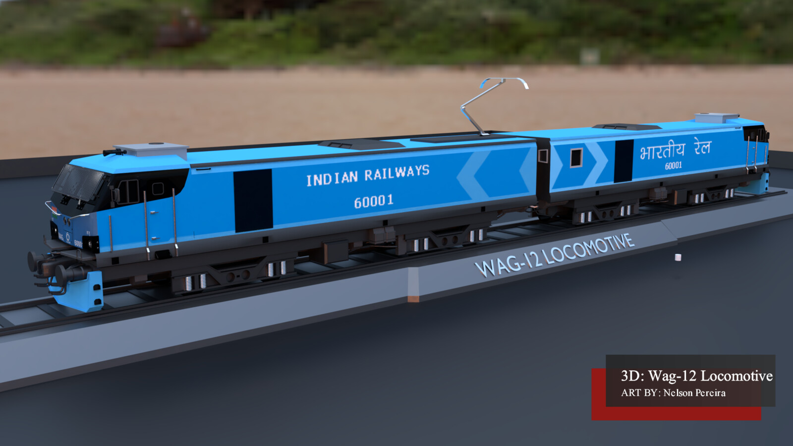 Nelson Pereira - WAG-12 Locomotive (Indian Railways)