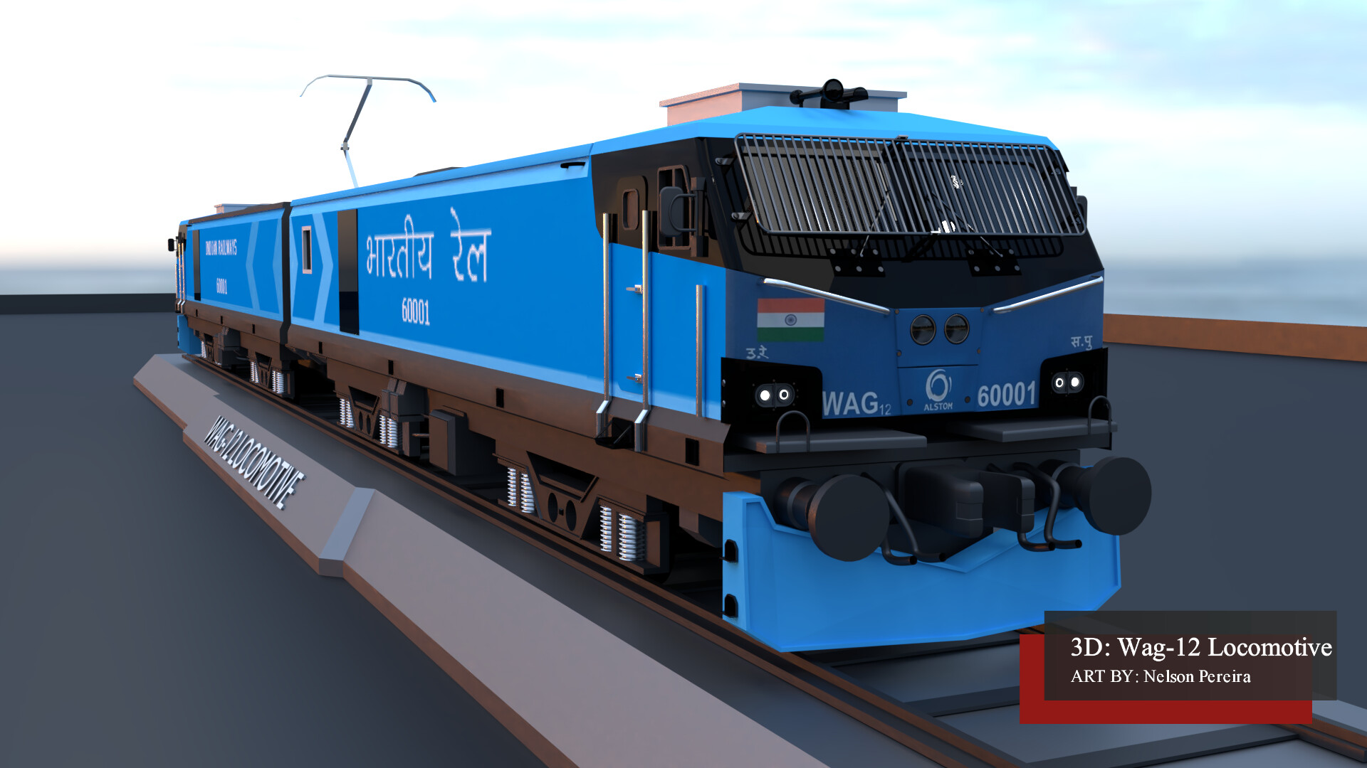 ArtStation - WAG-12 Locomotive (Indian Railways)