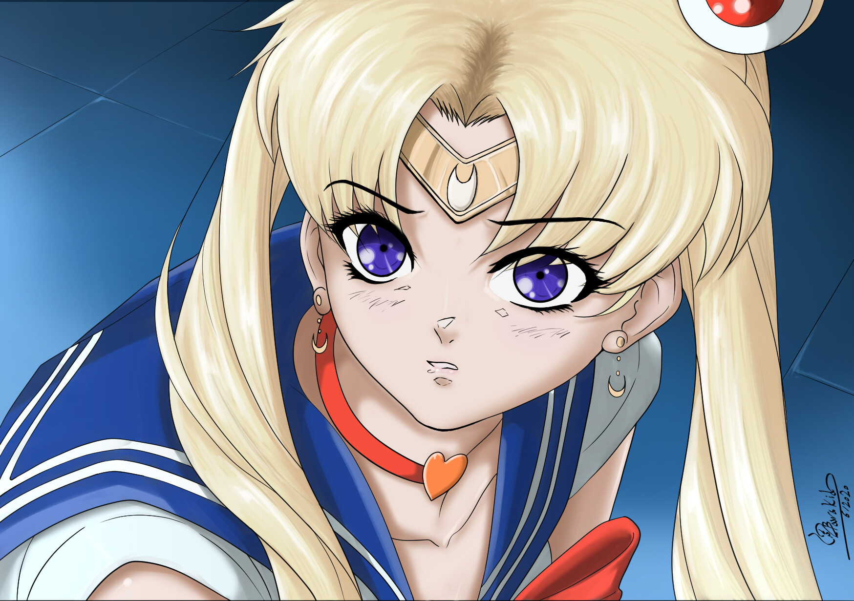 ArtStation - Sailor moon draw