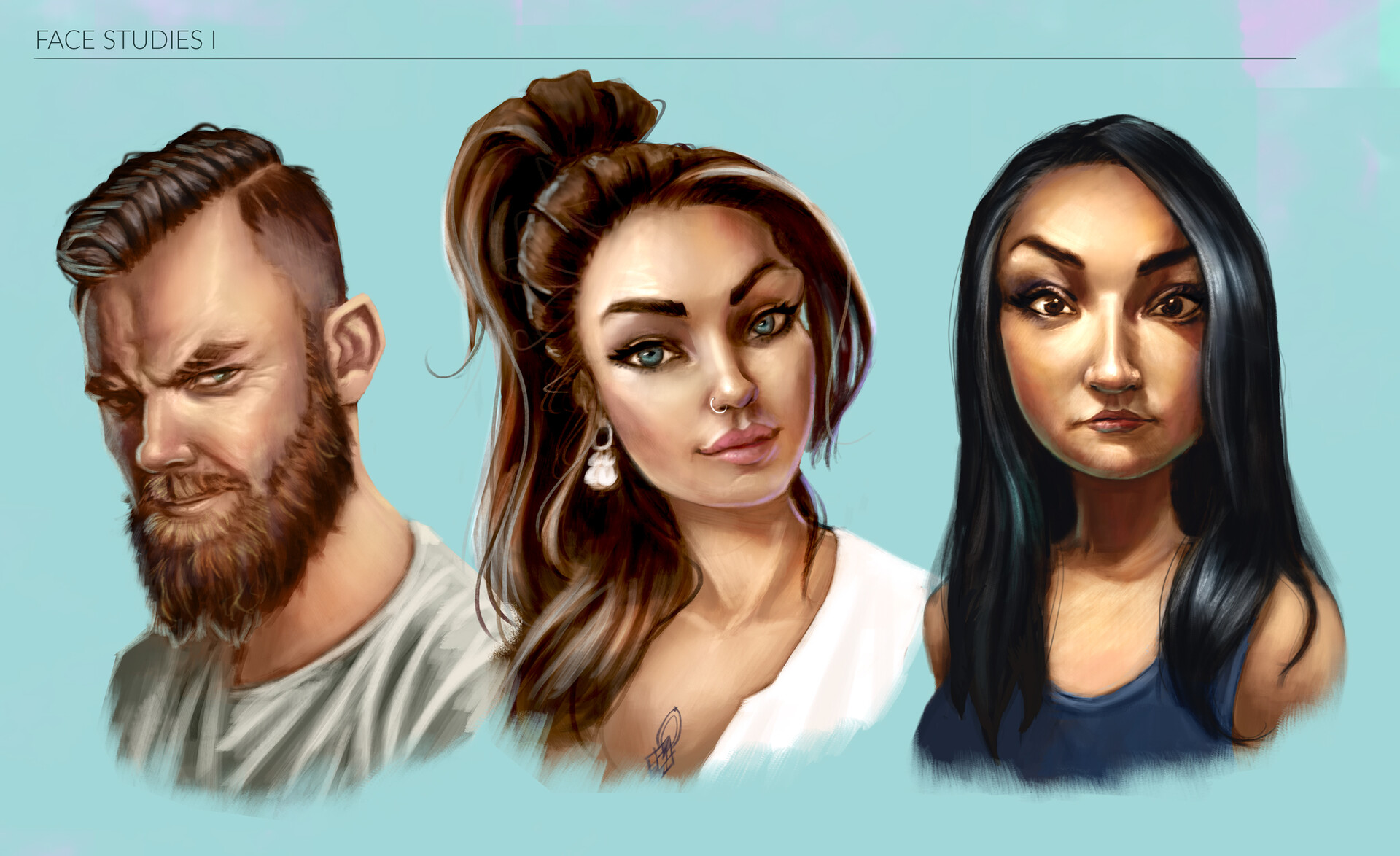 ArtStation - Face Studies I