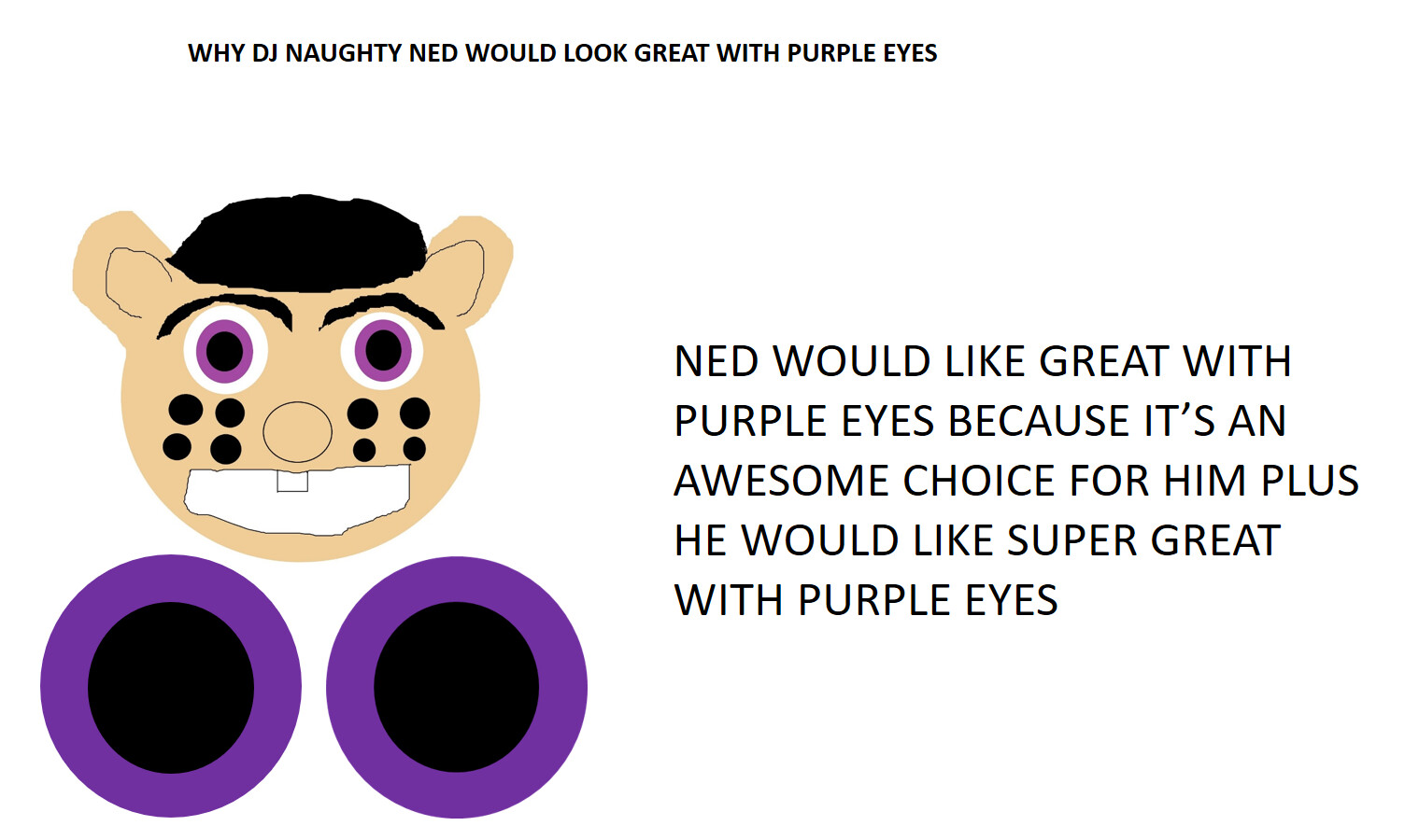 ArtStation - Why DJ Naughty Ned Would Look Great With Purple Eyes