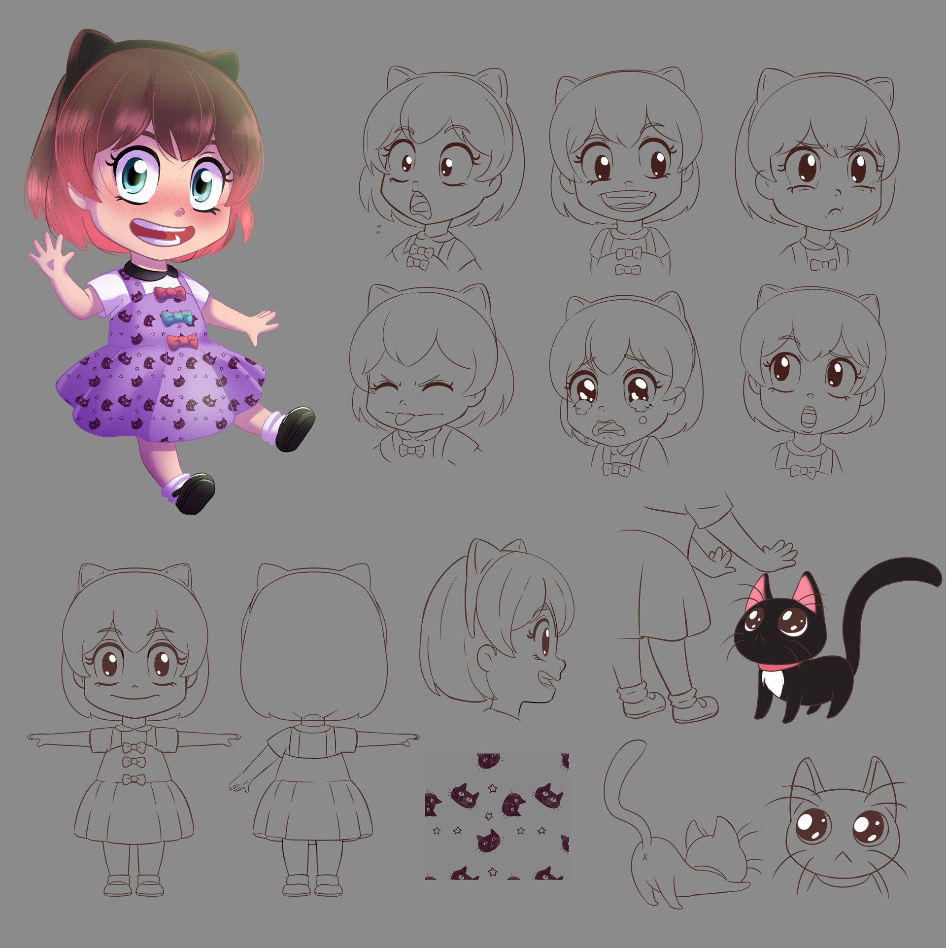 ArtStation - Emily Character sheet