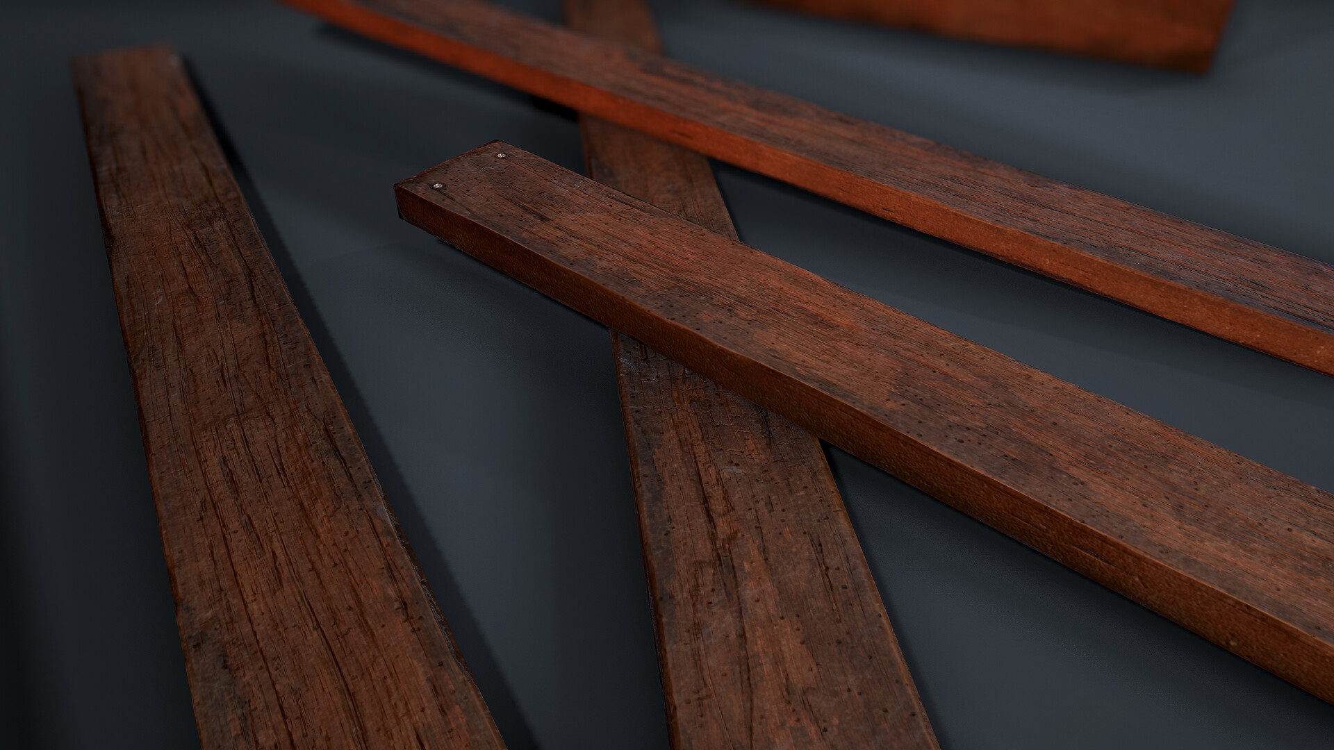 ArtStation - Wooden Planks - Horror Corridor