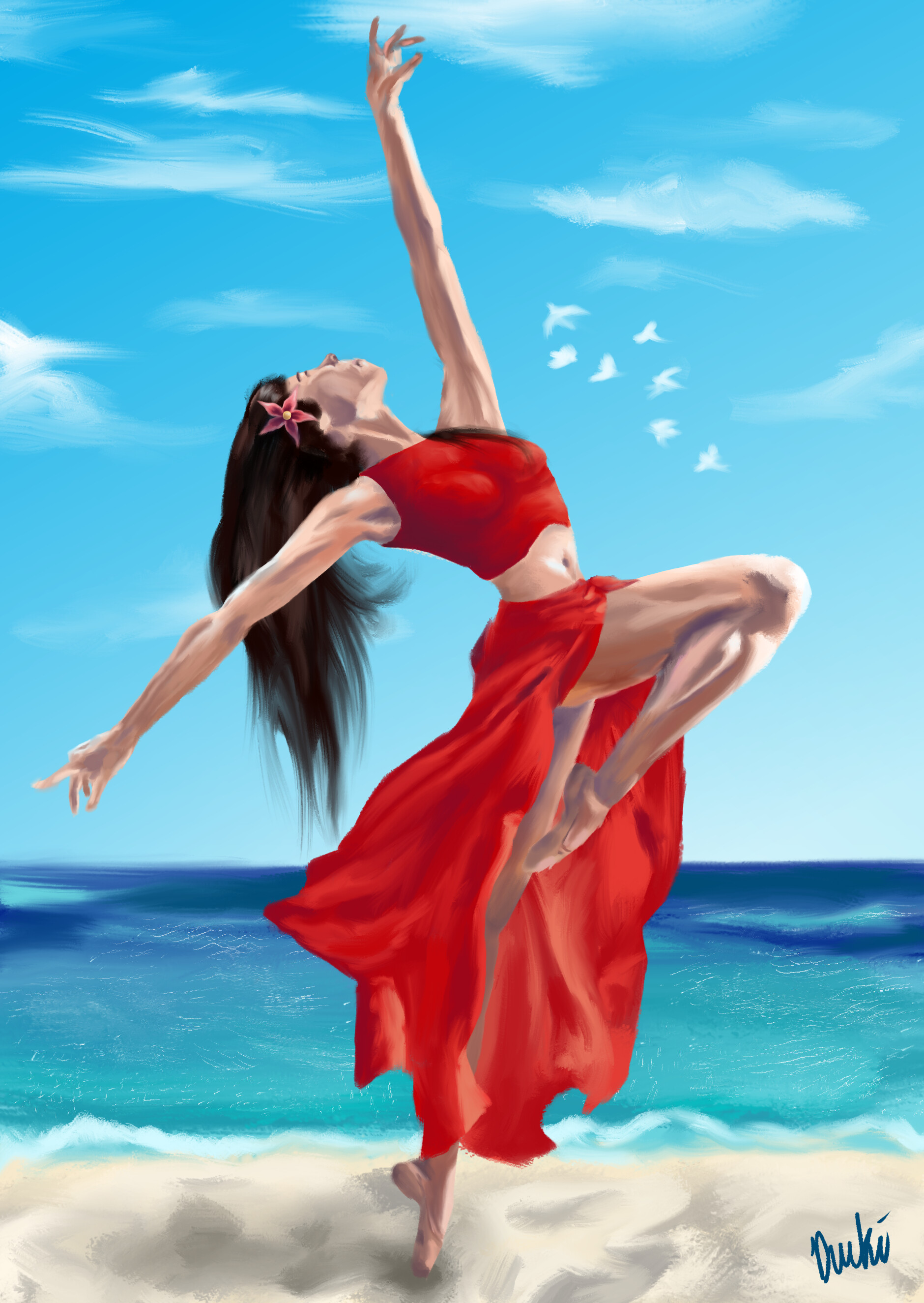 ArtStation - Red Dancer