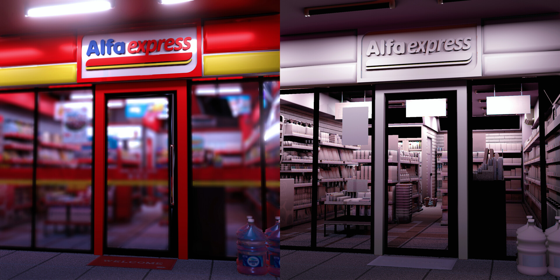 ArtStation - ALFA EXPRESS _ Minimarket from Indonesia