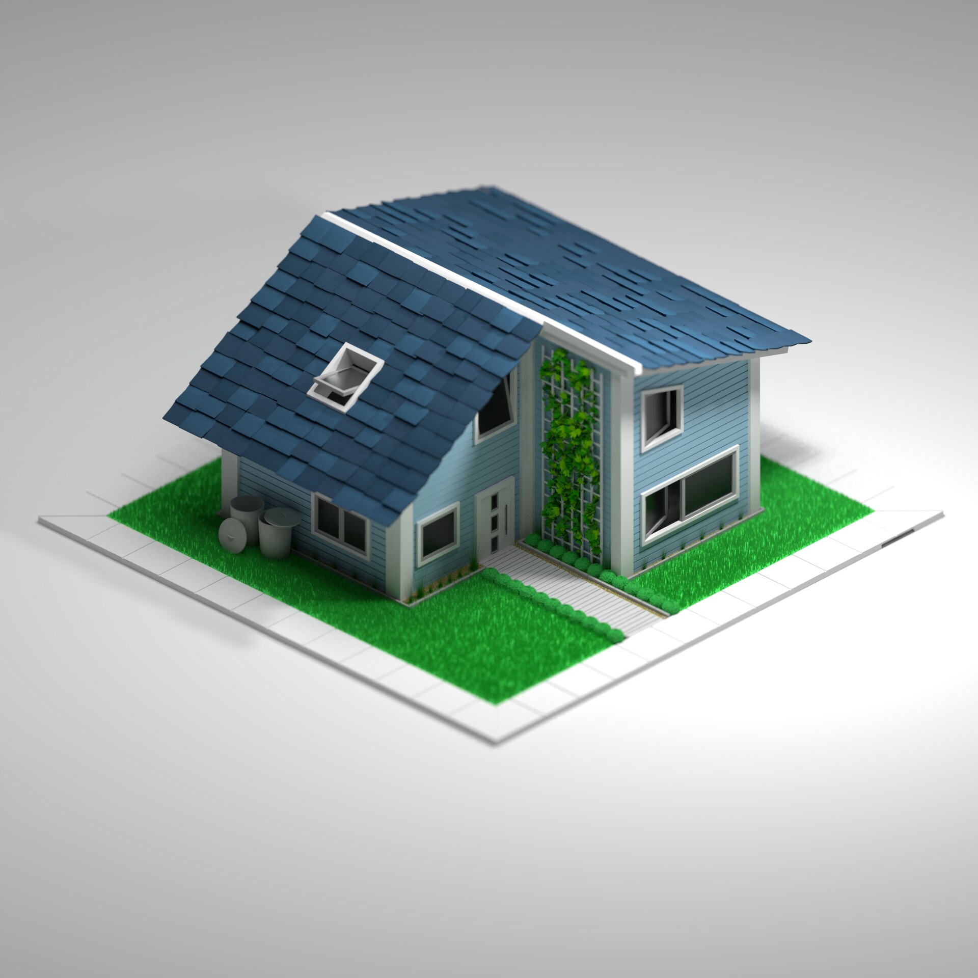 ArtStation - Blue House