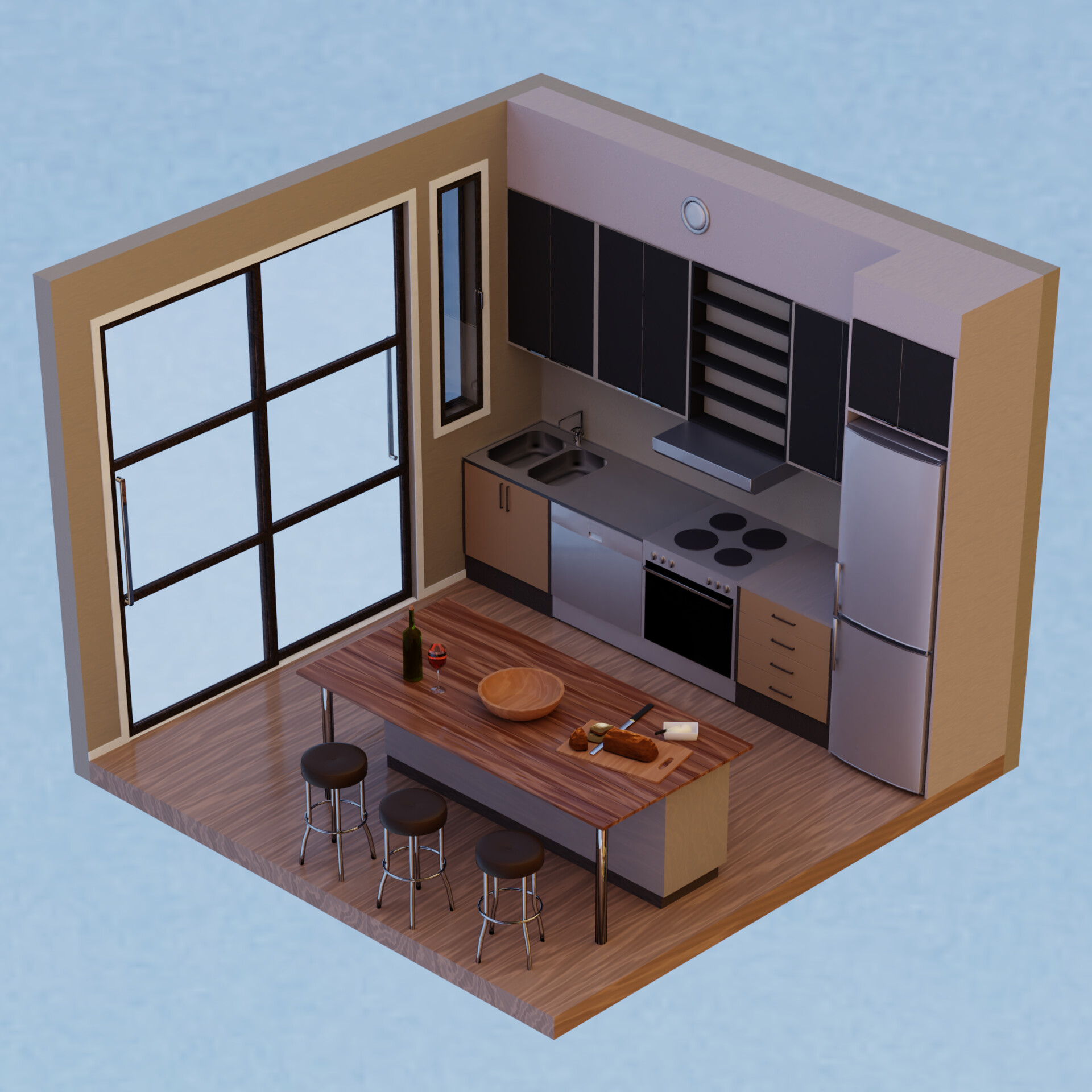 ArtStation - 3D Kitchen