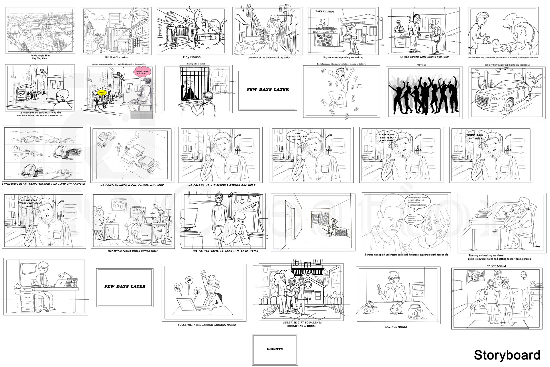 ArtStation - storyboard - Life Lesson