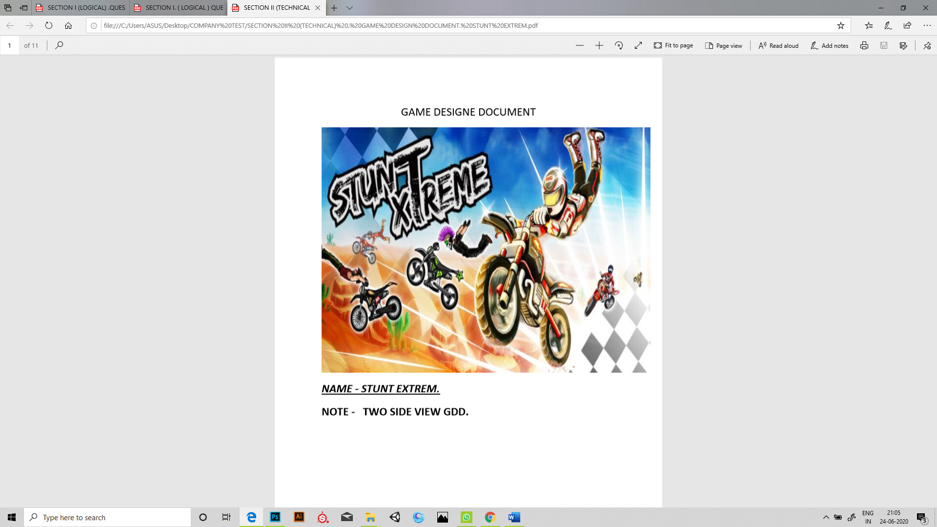 ArtStation - Game Design document (alpha gun)