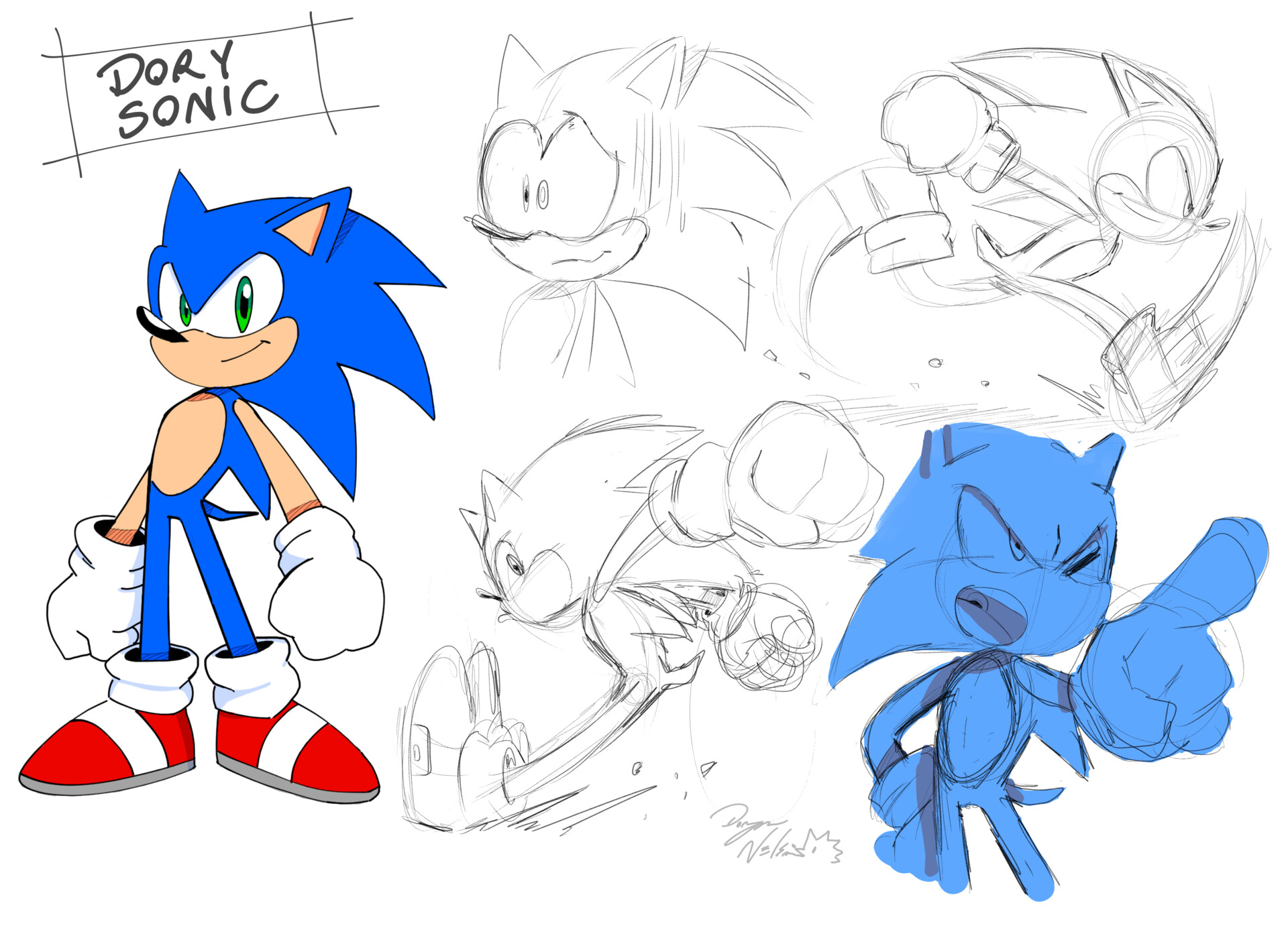 ArtStation - Sonic Anniversary 2020 Animation BTS