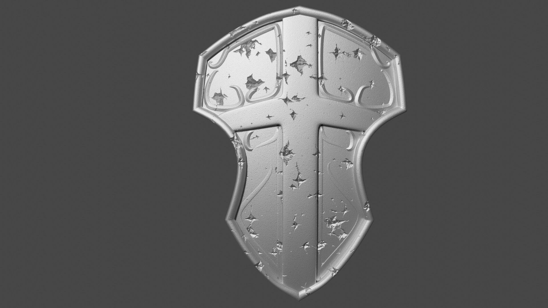 ArtStation - Worn Ornate Shield