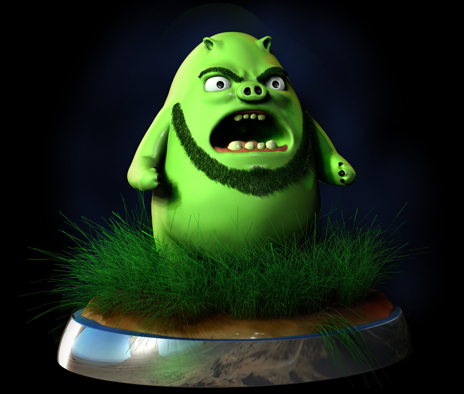 how to draw leonard from angry birds