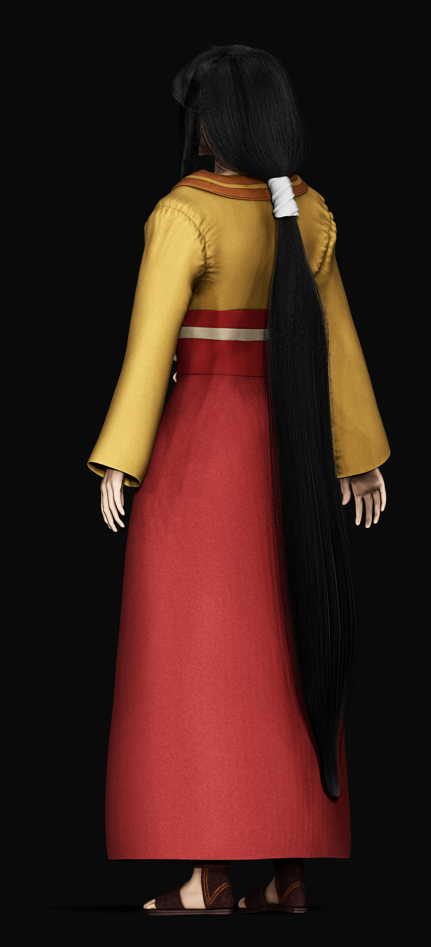 Ahmed Abd El-Hafeiz - Hanabi Hyuga 3D sculpting