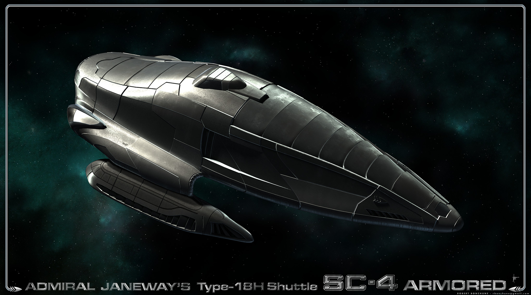 Robert Bonchune - Admiral Janeway's Shuttle - Armored (Star Trek: Voyager)