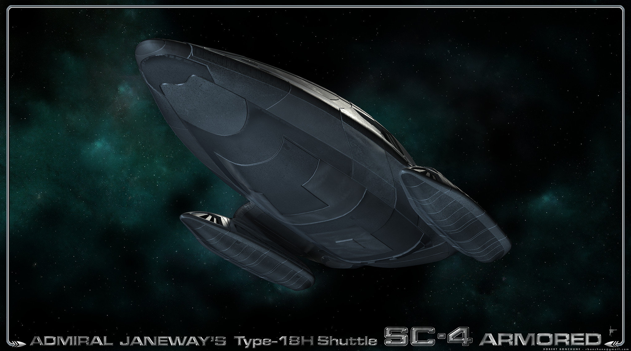 Robert Bonchune - Admiral Janeway's Shuttle - Armored (Star Trek: Voyager)