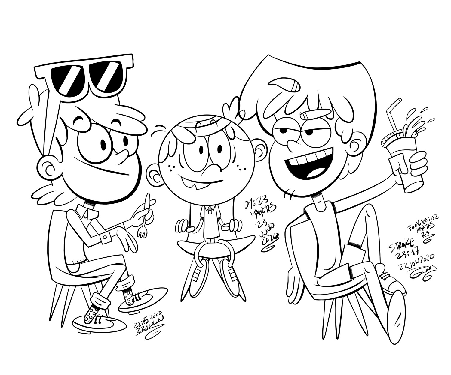 coloring pages burger boy