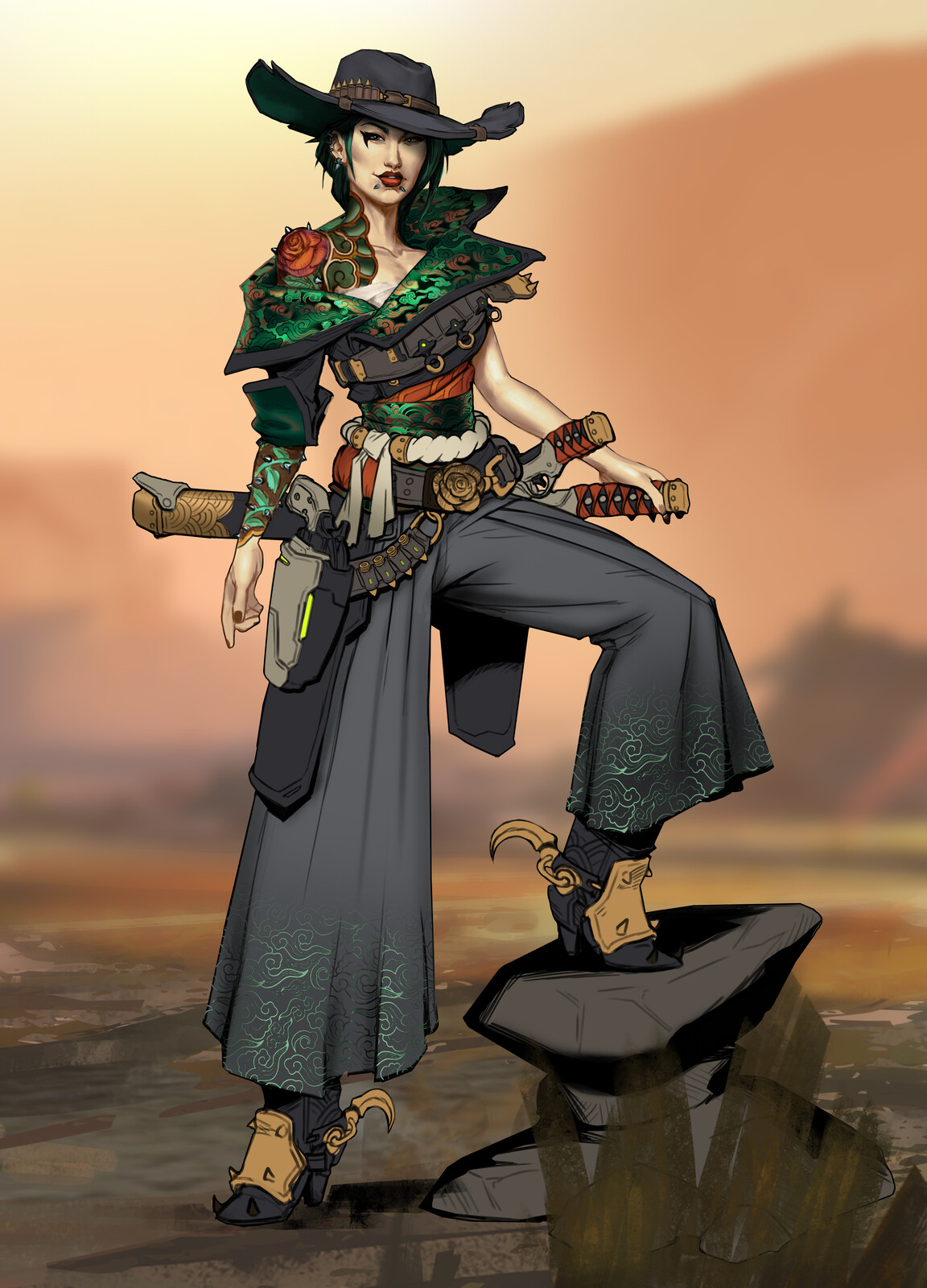 Max Davenport - Borderlands 3: Bounty of Blood Character Concepts