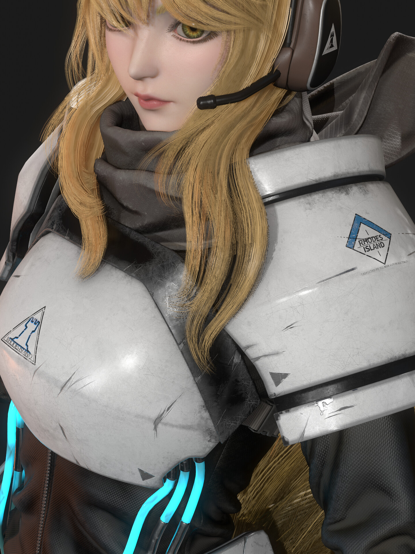 Aniraiden Wu Nearl Arknights Fan Art Work Realtime Render