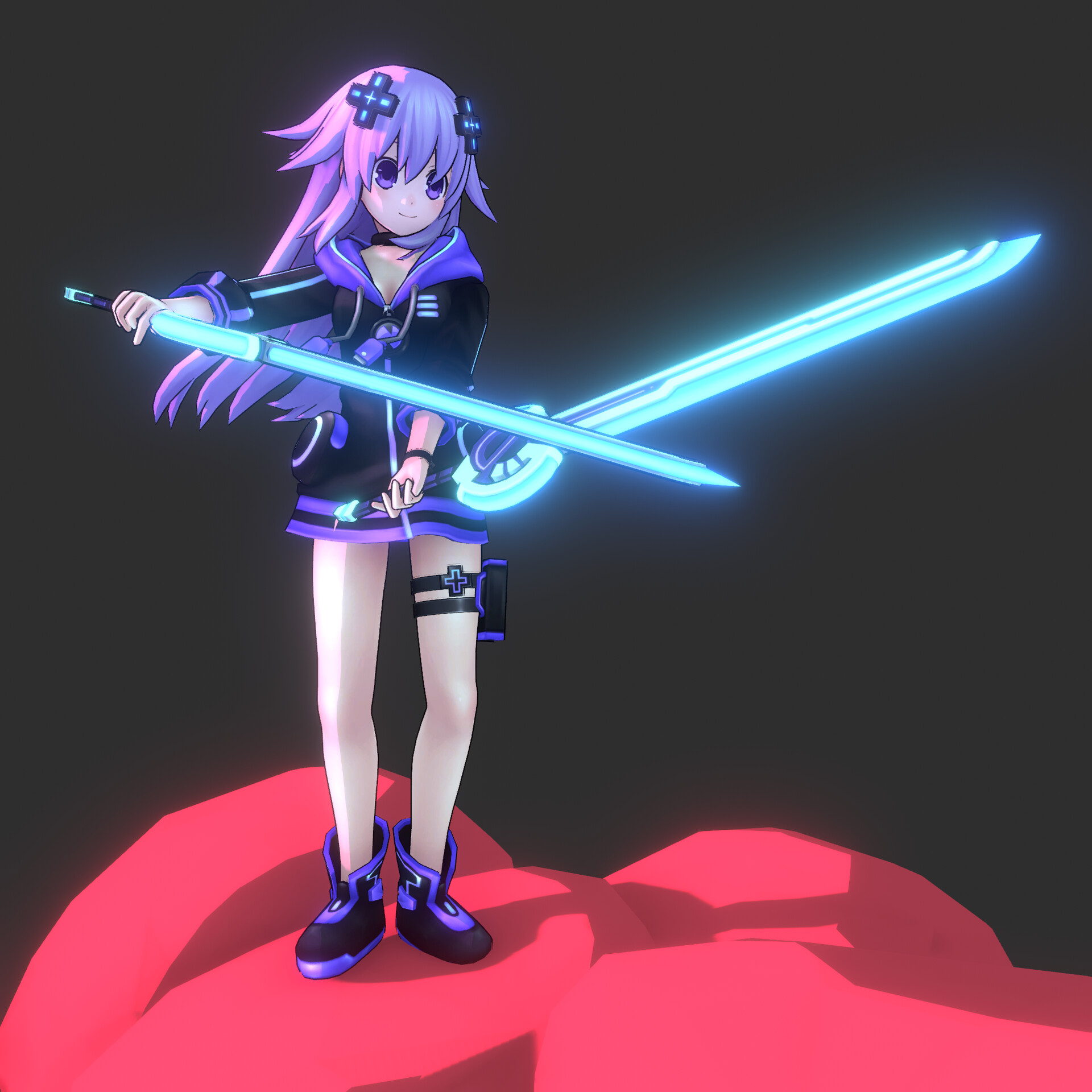 hyperdimension neptunia neptune render