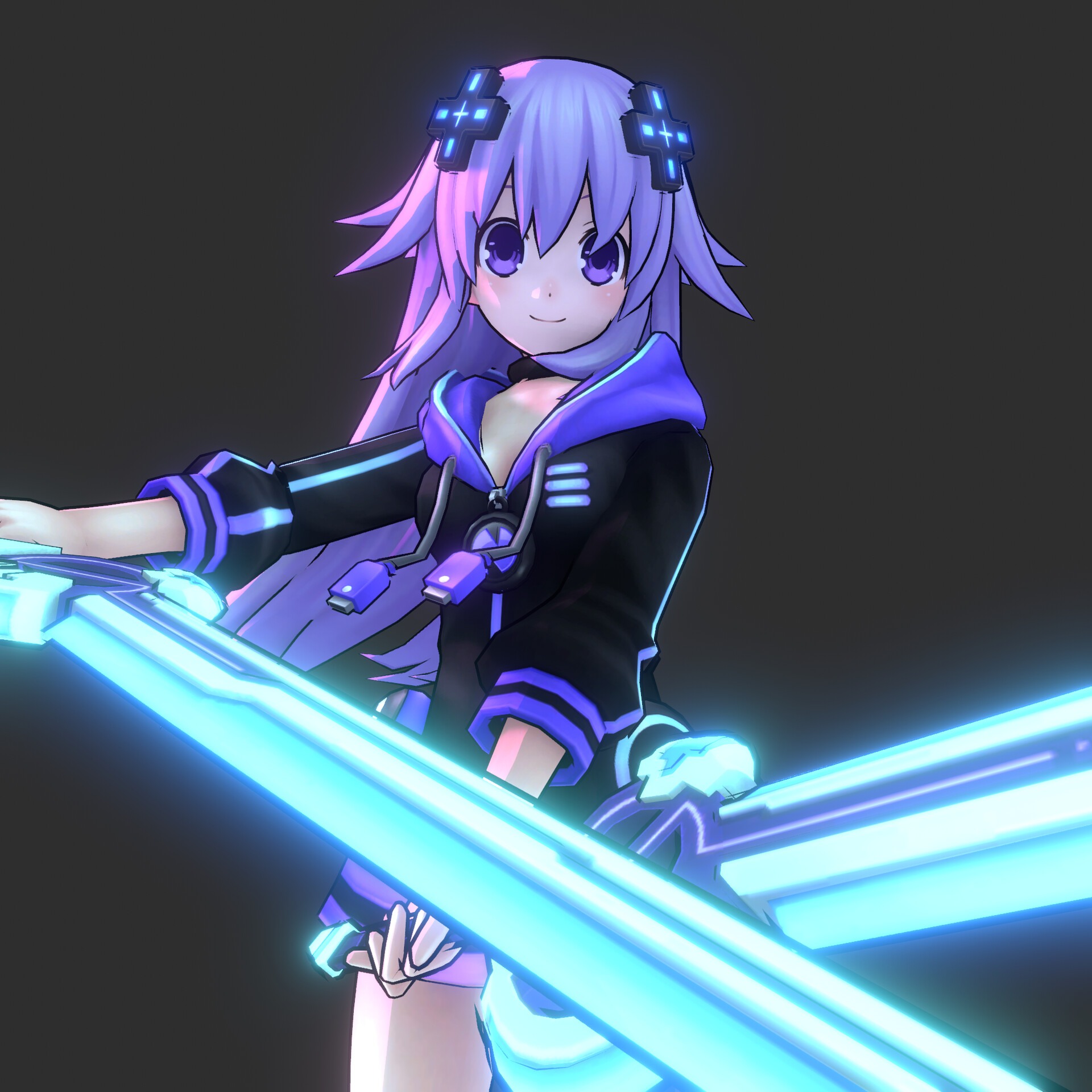 hyperdimension neptunia neptune render
