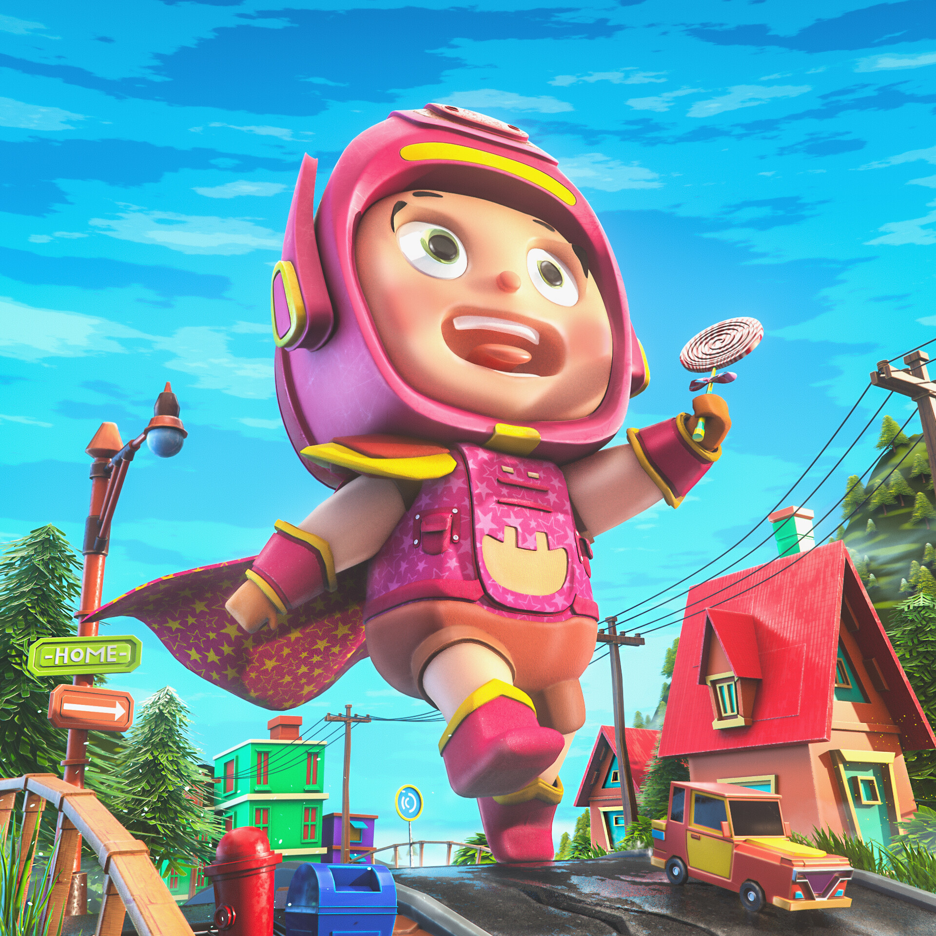 ArtStation - Giant kid 3Dart