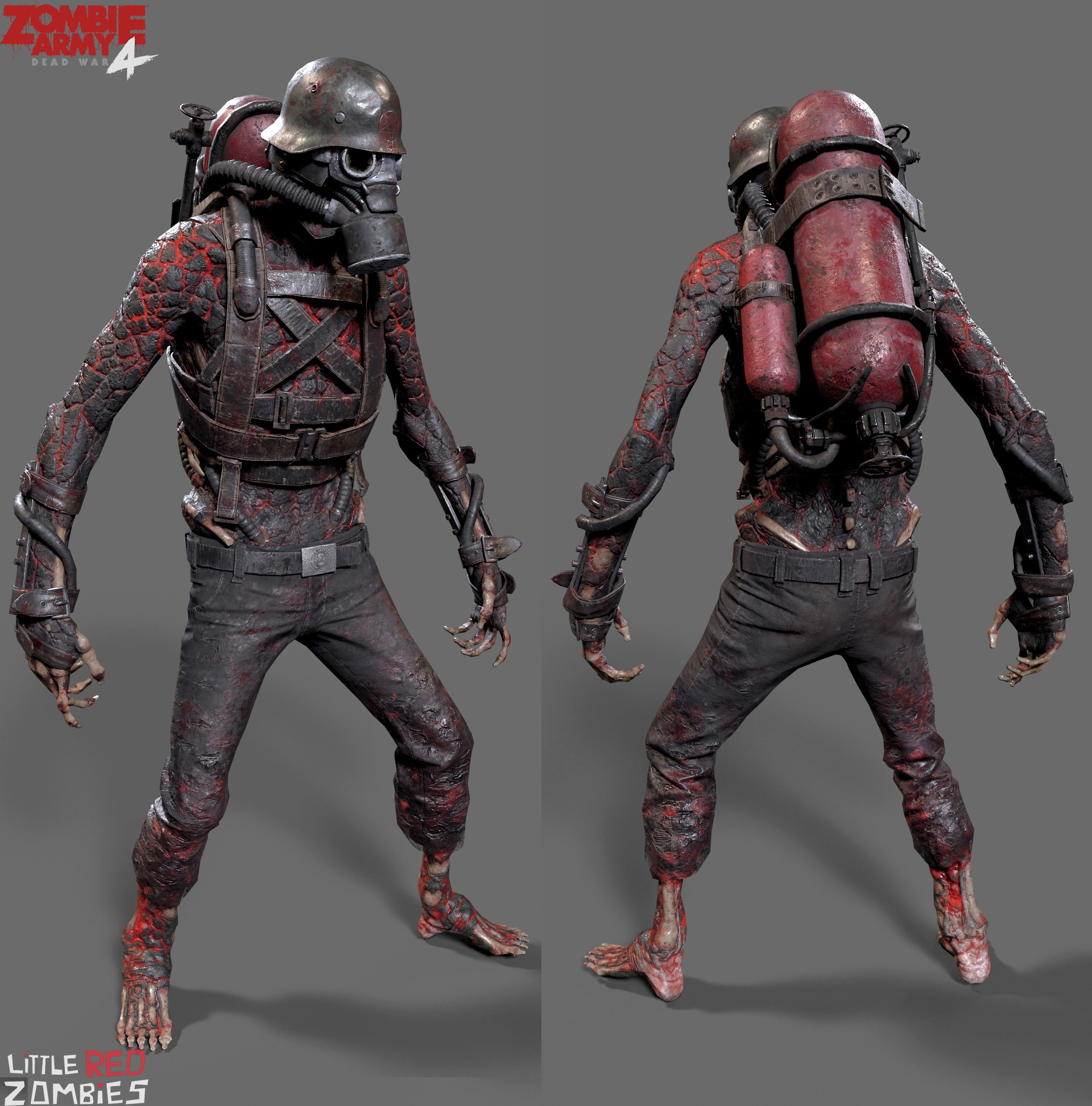 LITTLE RED ZOMBIES - Enemies - Zombie Army 4