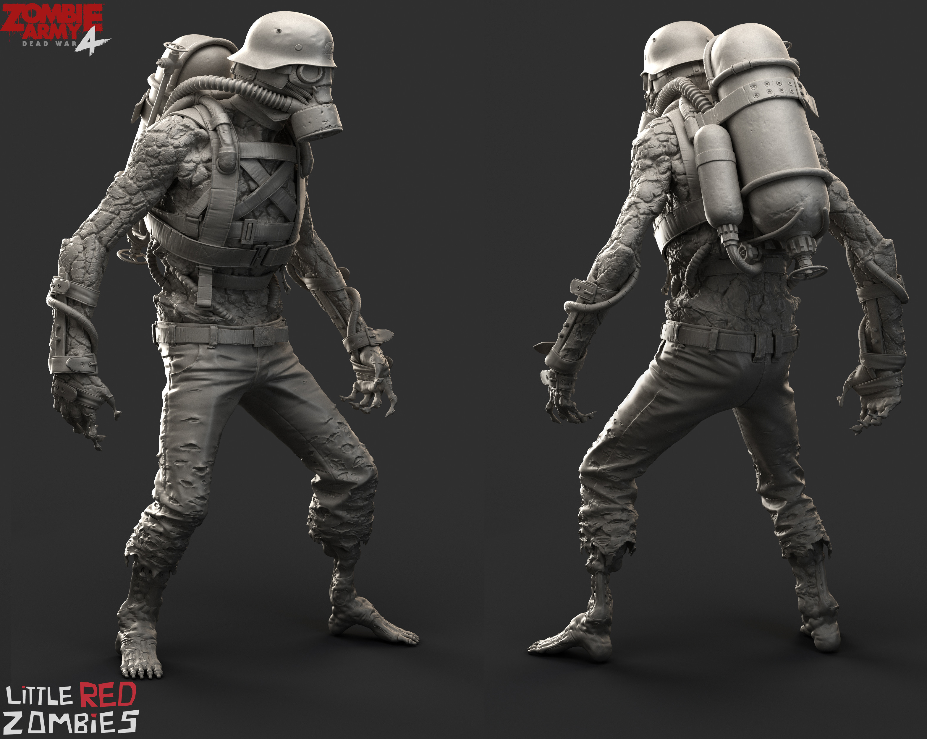 LITTLE RED ZOMBIES - Enemies - Zombie Army 4