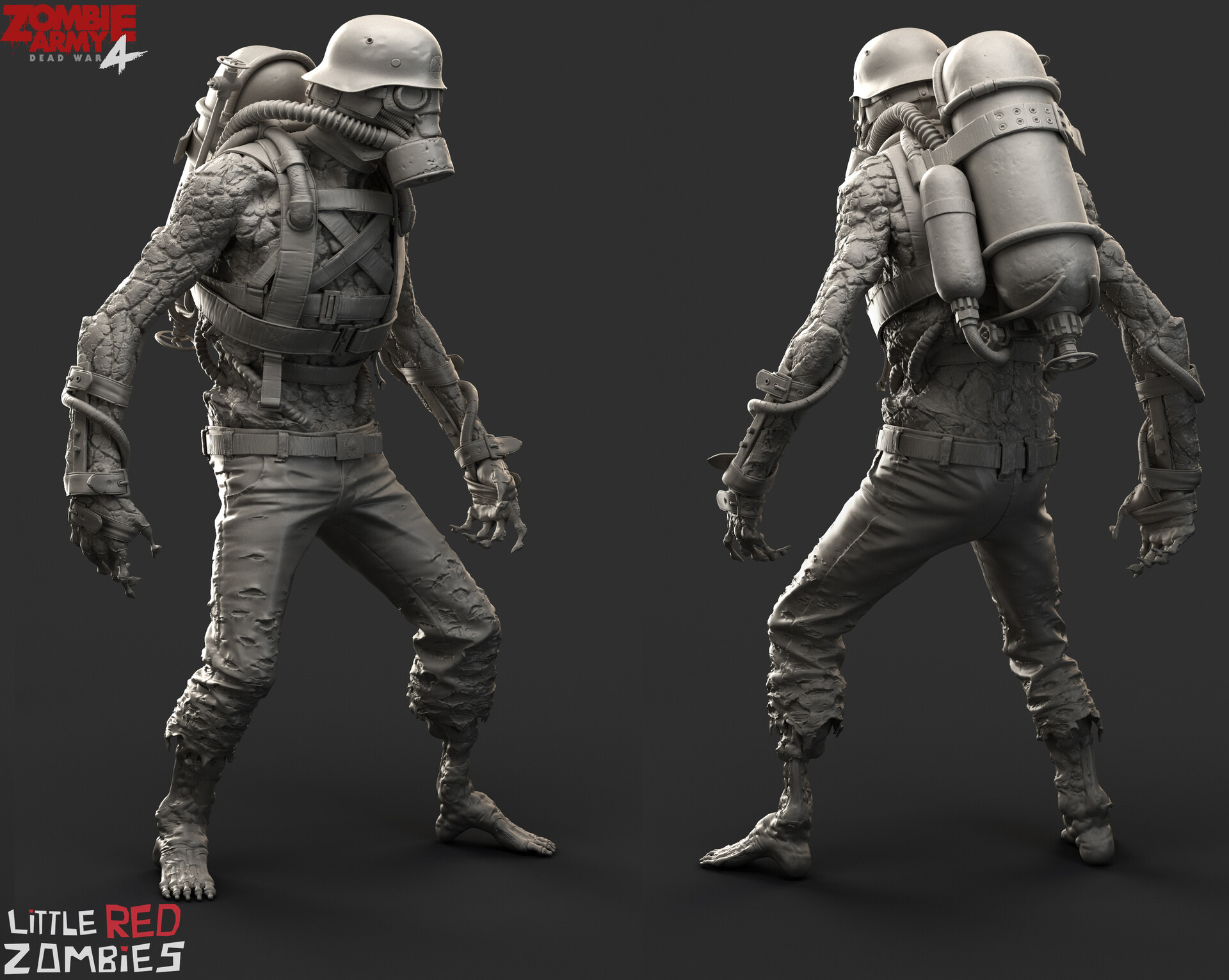 LITTLE RED ZOMBIES - Enemies - Zombie Army 4