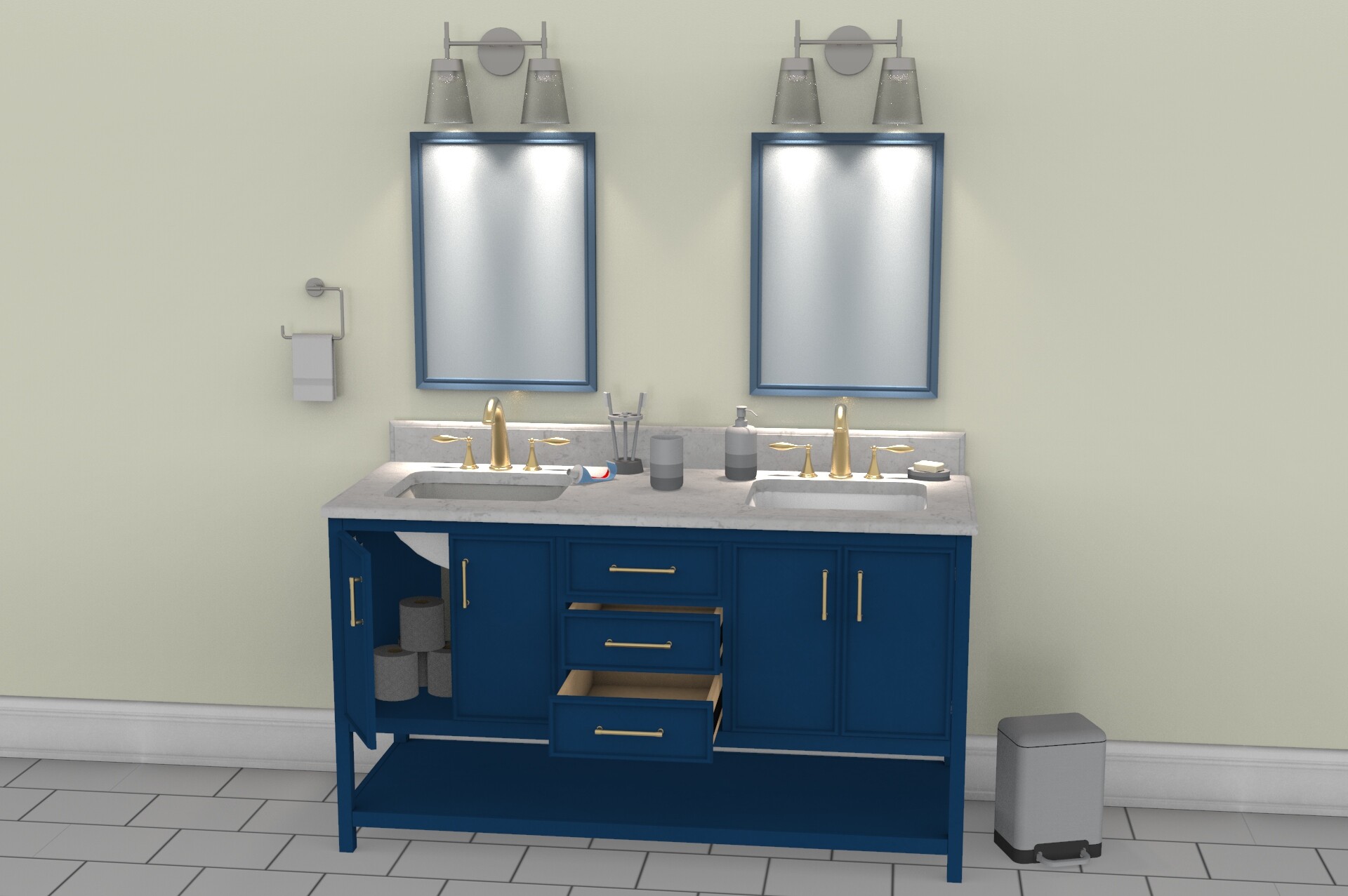 Mitchell Dell - Bathroom Scene