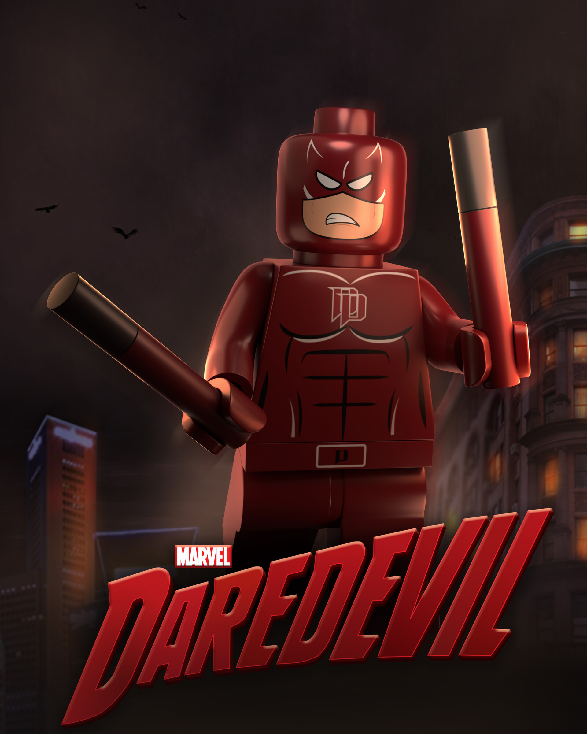 ArtStation - LEGO - Daredevil