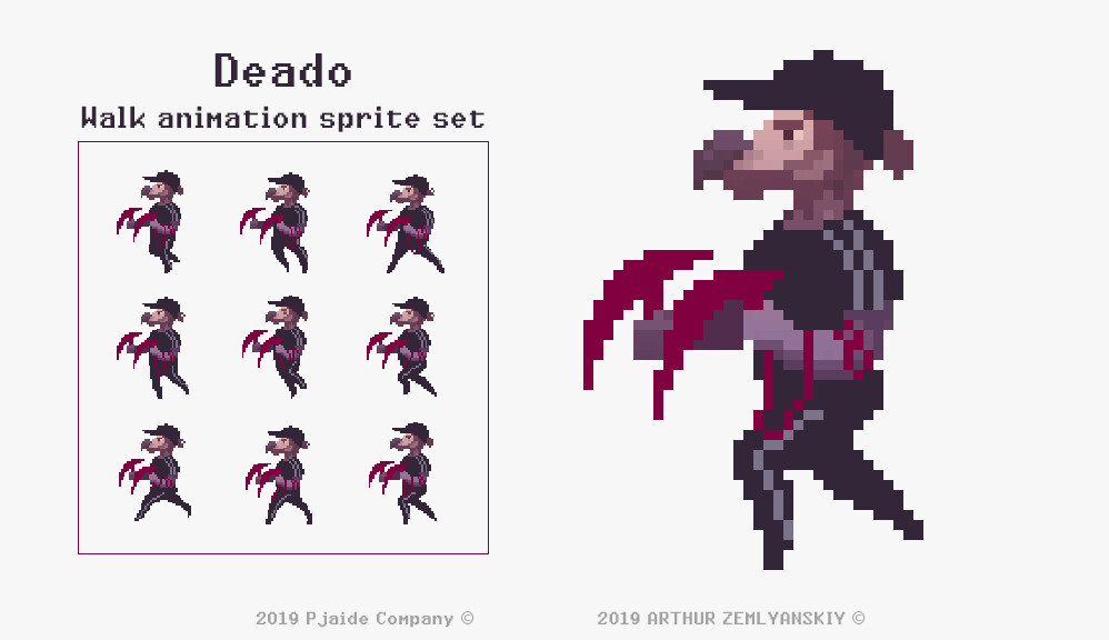 ArtStation - Original pixel game character design and animation.