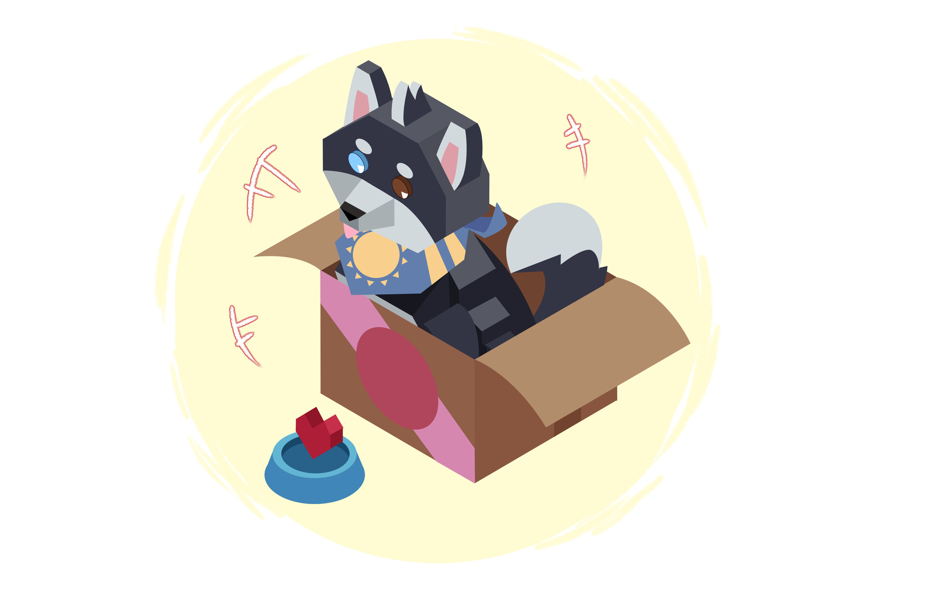 ArtStation - Shibe: a Box full of Barks