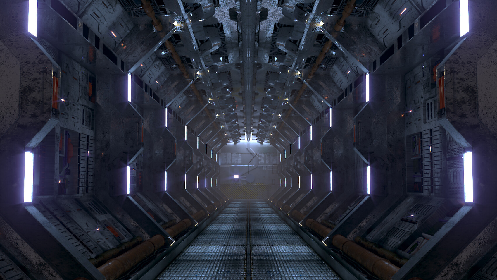 ArtStation - Church In Space Corridor