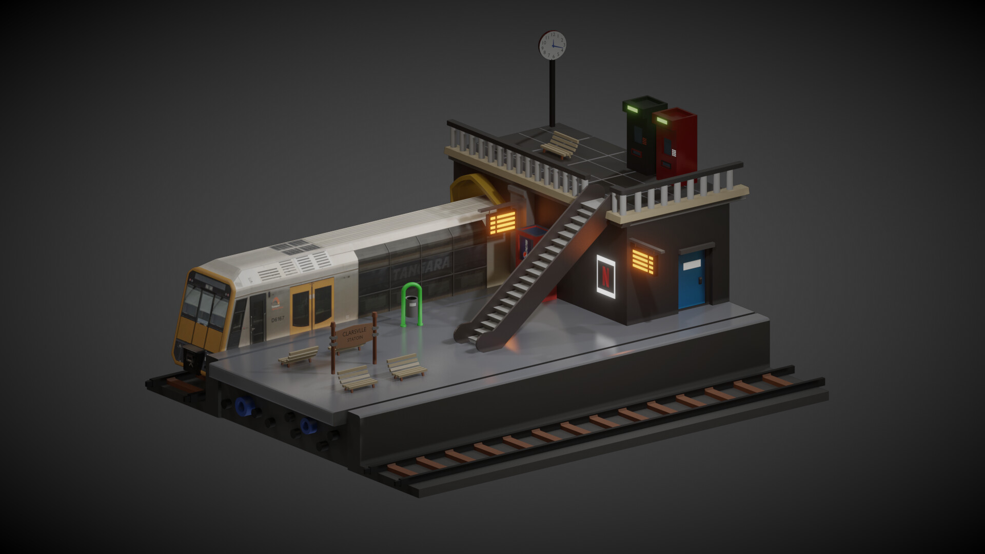 ArtStation - Train Station