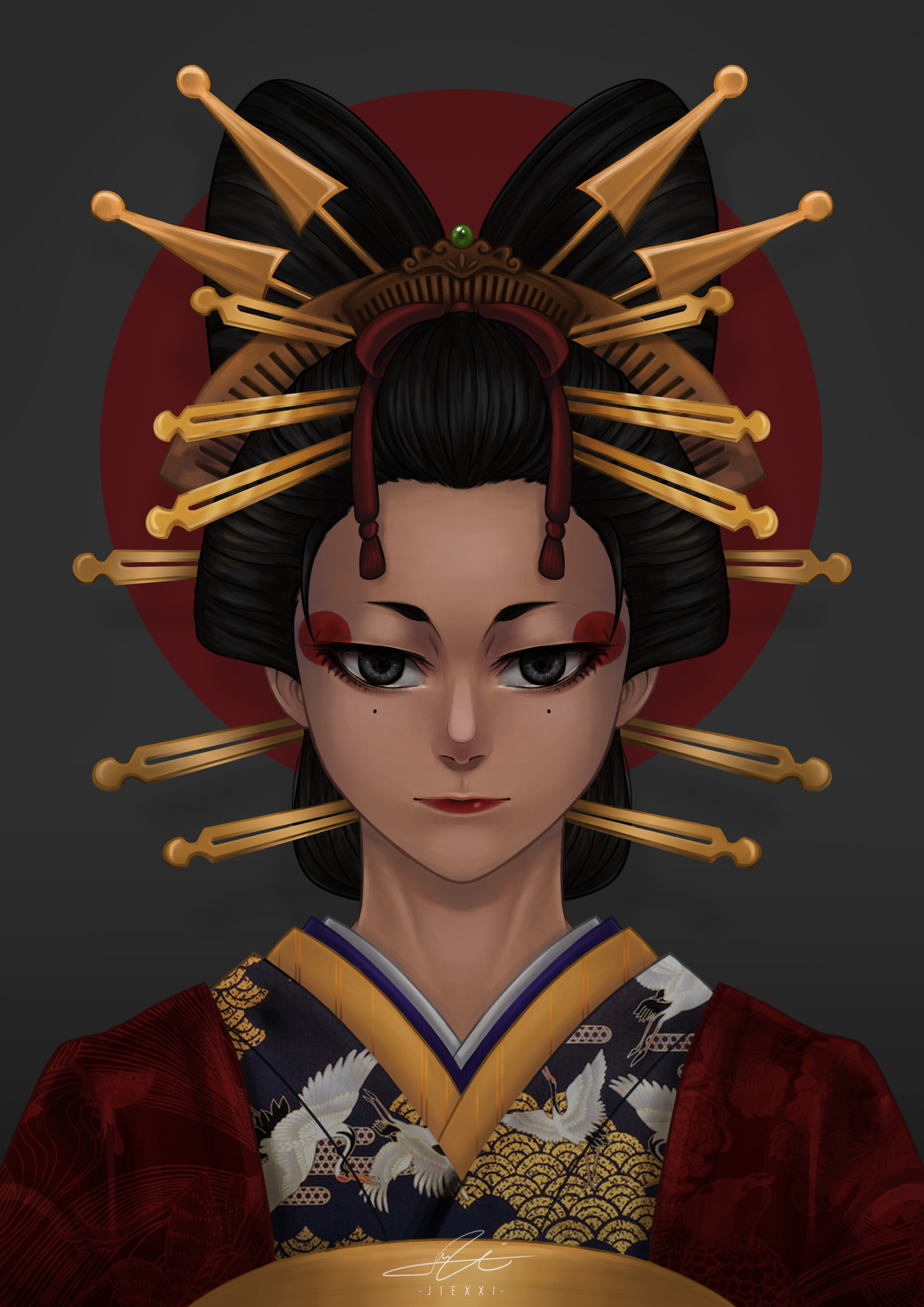 ArtStation - Illustration: The Oiran