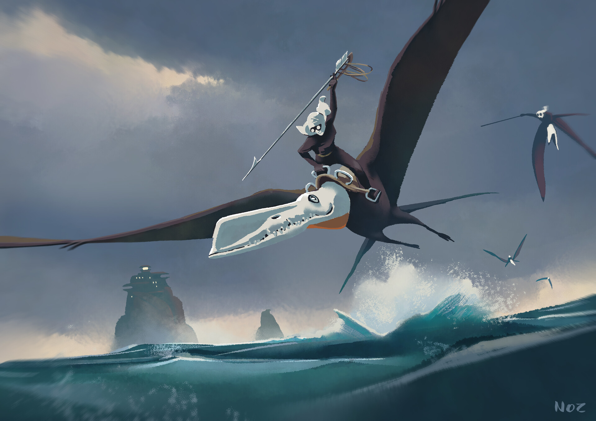 ArtStation - Racing pterosaur