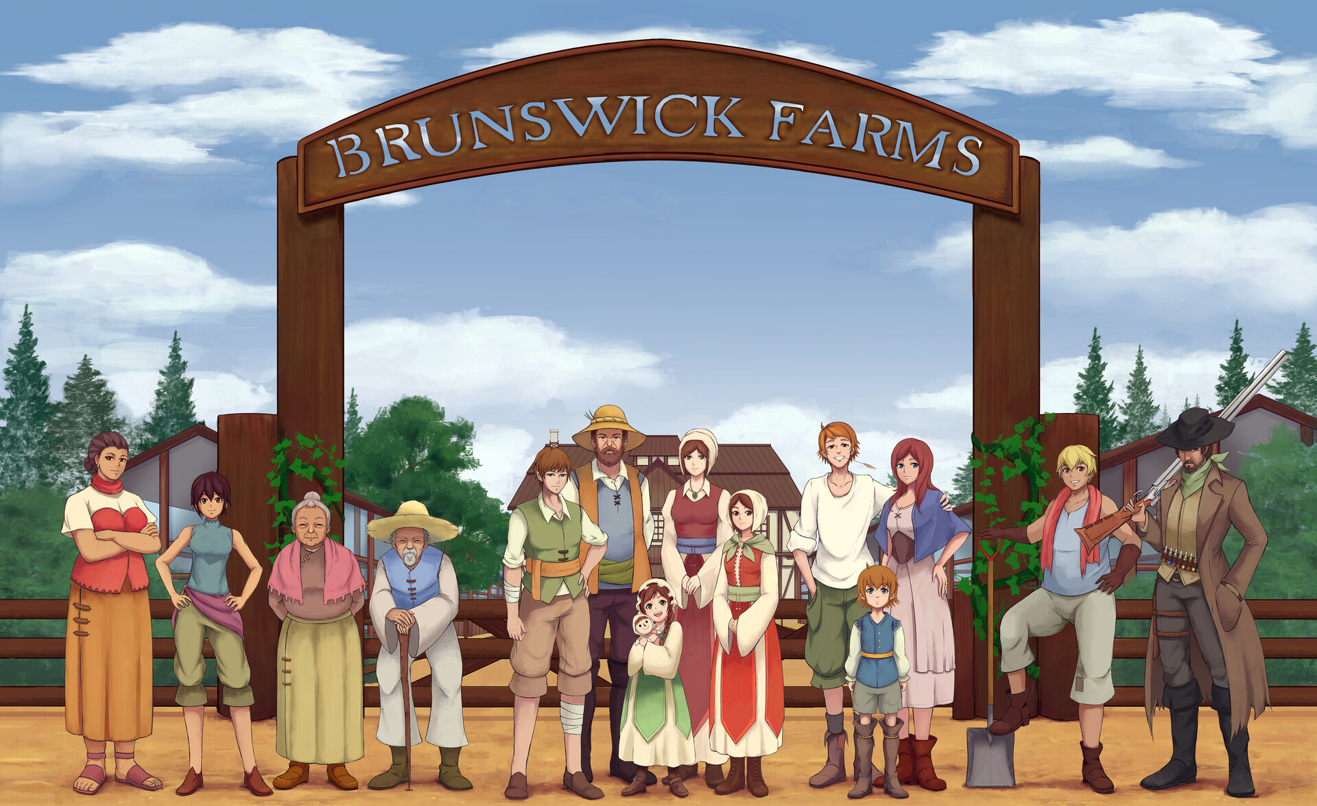 ArtStation - RWBY 6 - Brunswick Farms Family Portrait