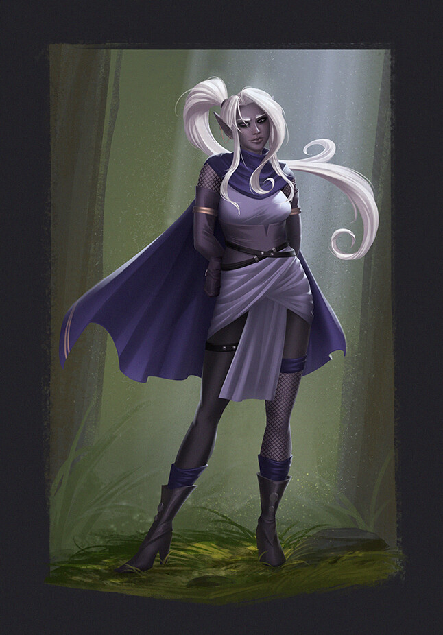 ArtStation - Dark Elf Sorceress