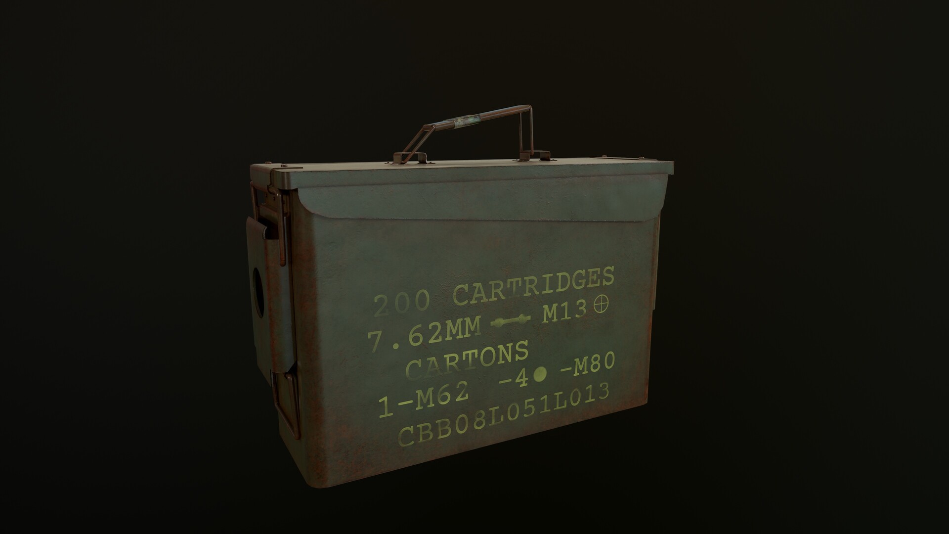 ArtStation - 3D 7.62 Ammunition Box