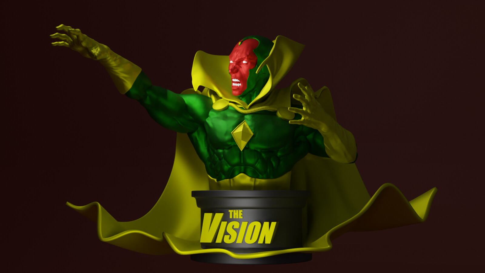 Meir Santos - Marvel's Classic Vision Fan Art Bust