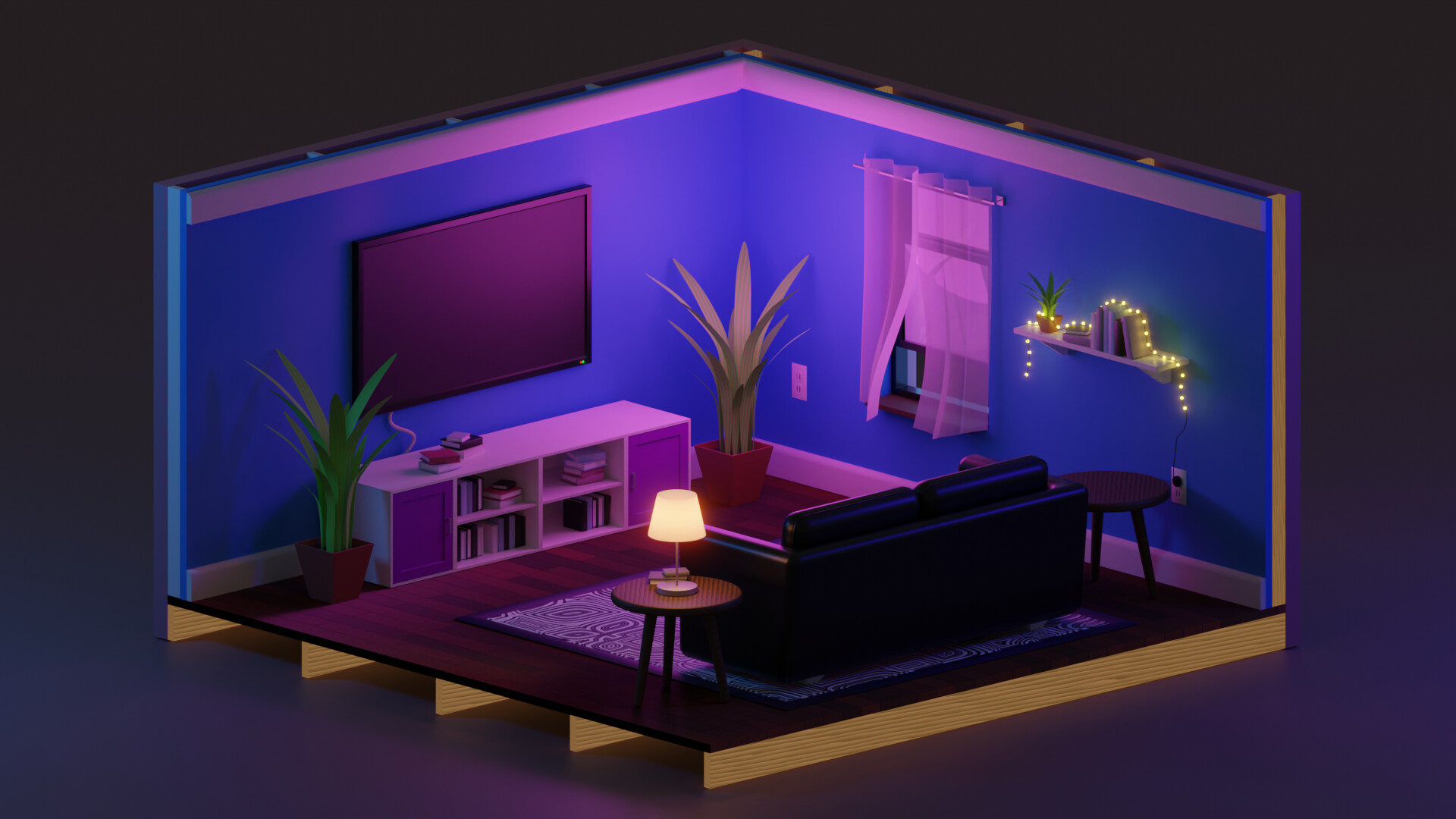 ArtStation - Orthographic Bedroom