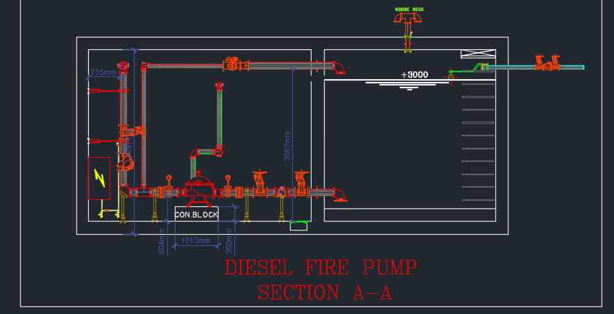 ashraf ali - DESIGN AND SHOP DRAWING OF PUMP ROOM WITH COMPLETE DETAILS
